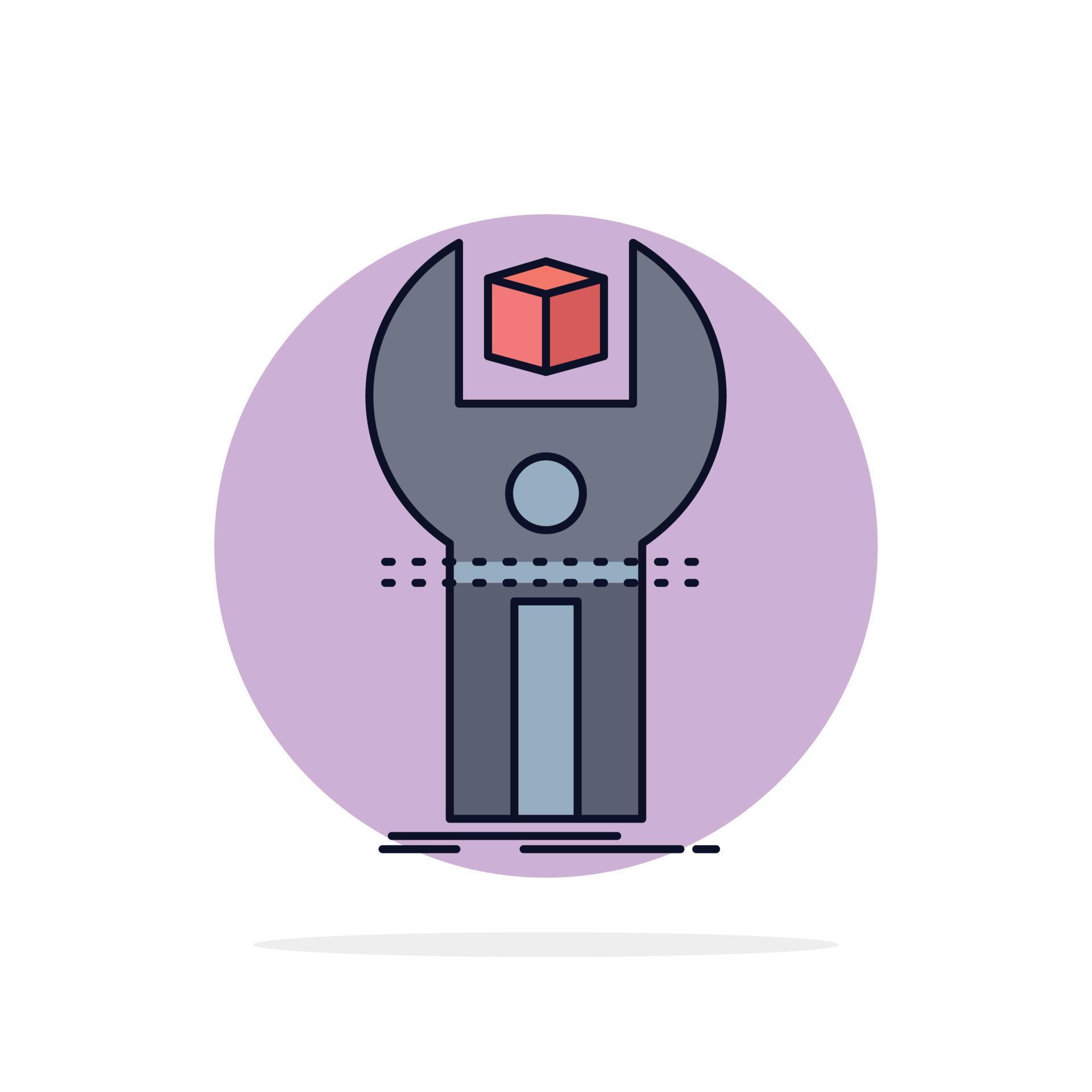 SDK App Development Kit Programming Flat Color Icon Vector 13130381