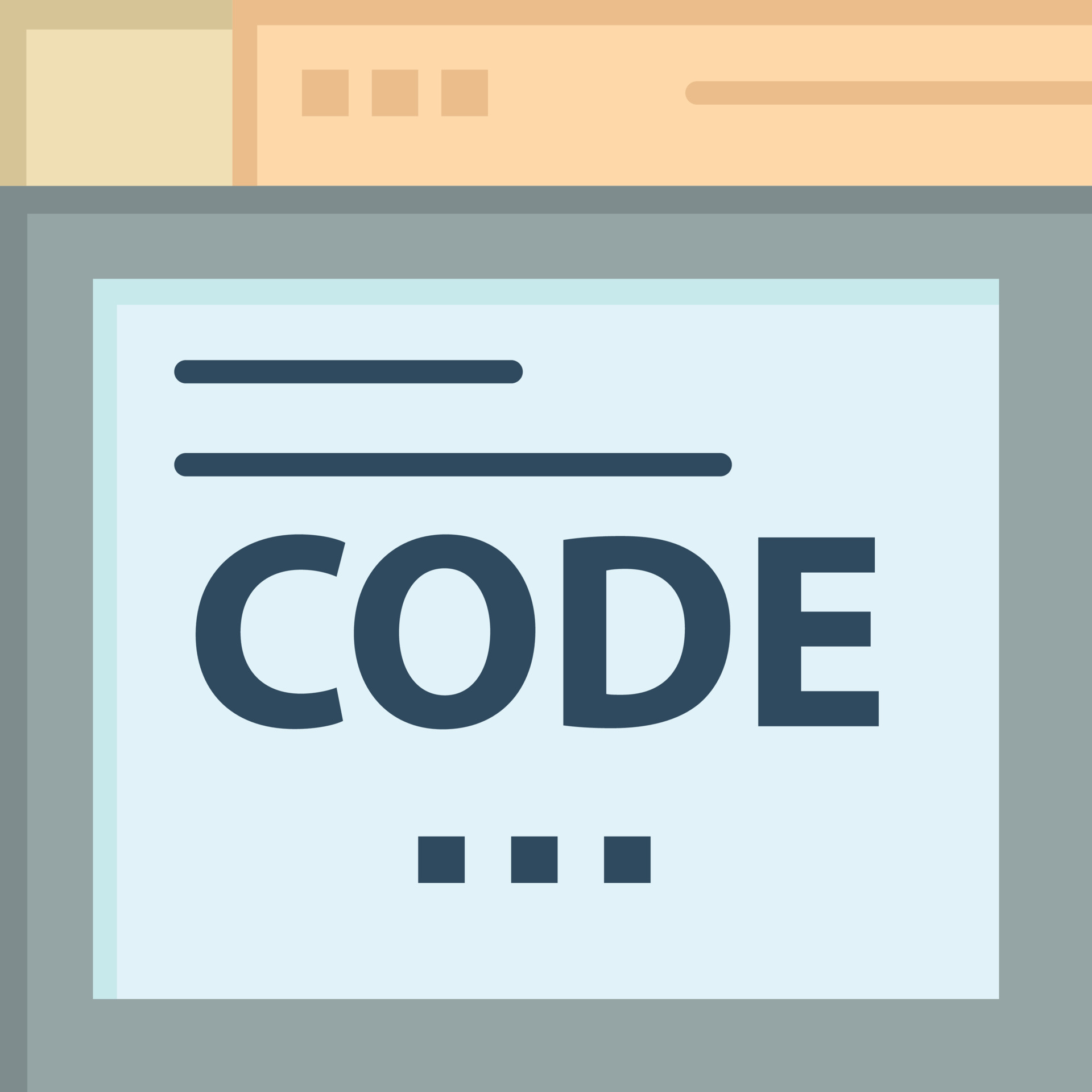 Browser Internet Code Coding Flat Color Icon Vector Icon Banner