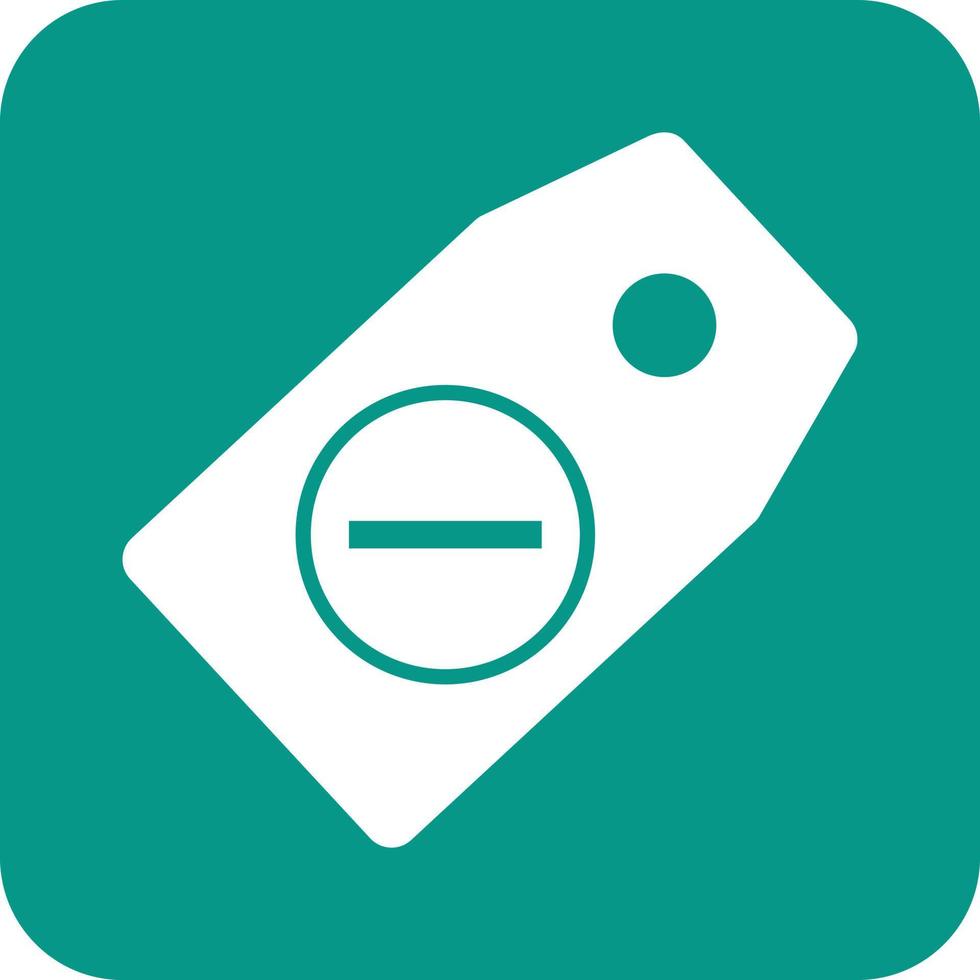 Delete Tag Glyph Round Background Icon 13380674 Vector Art At Vecteezy