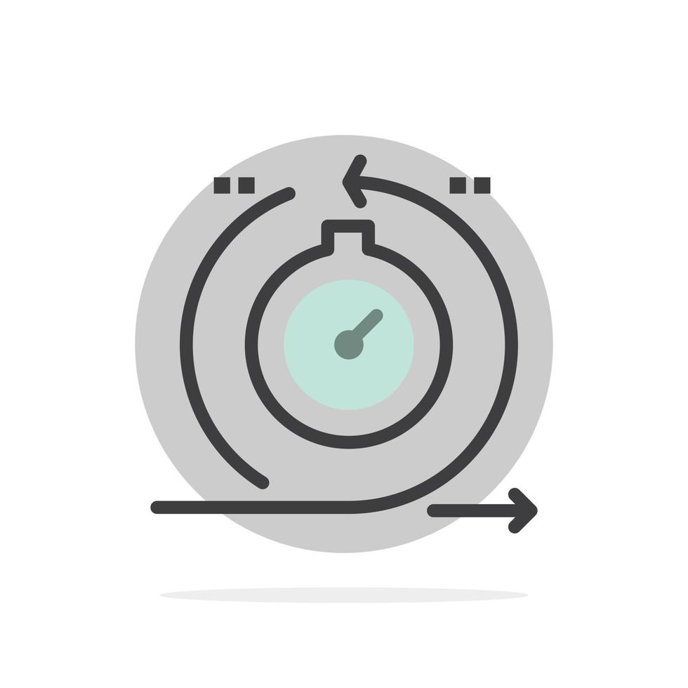Agile Cycle Development Fast Iteration Abstract Circle Background Flat