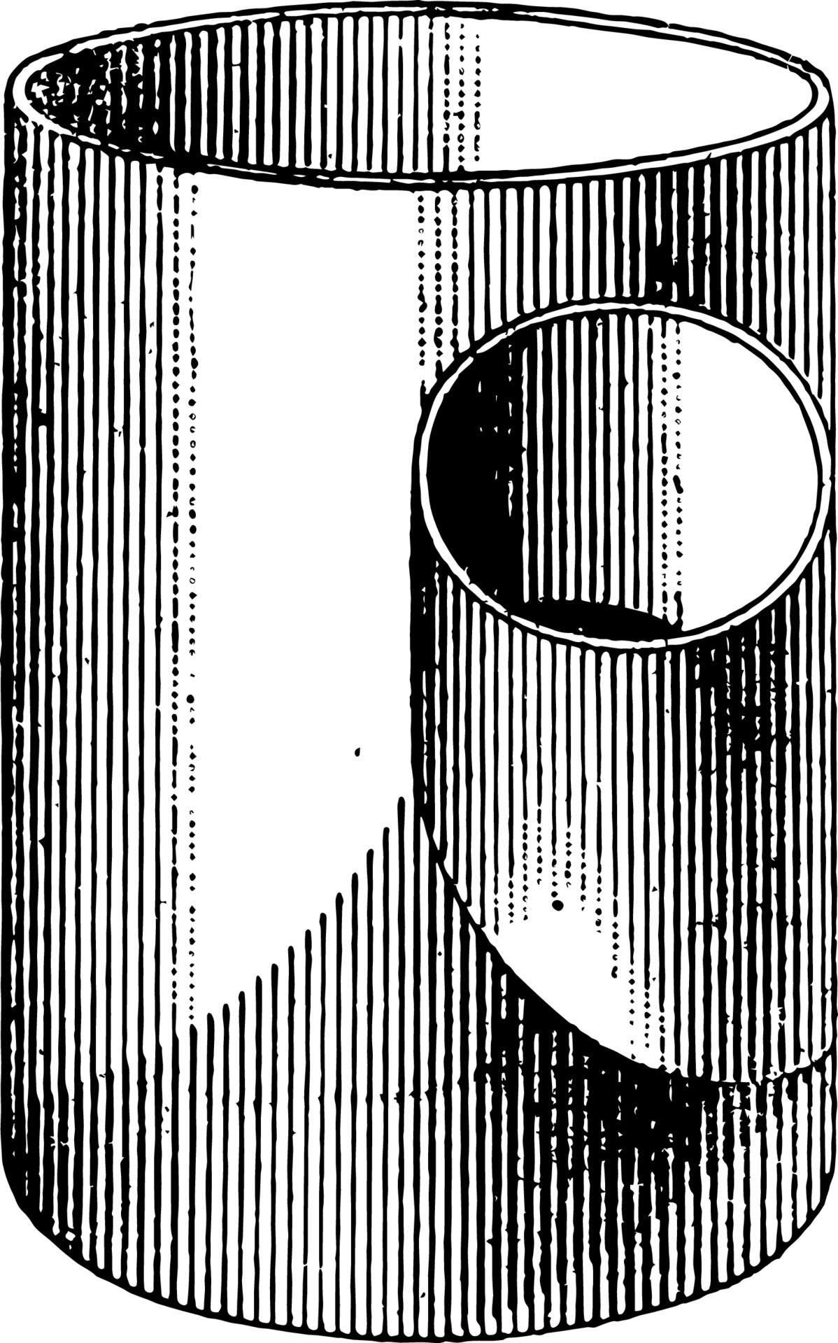 Intersecting Cylinders Vintage Illustration 13784351 Vector Art At