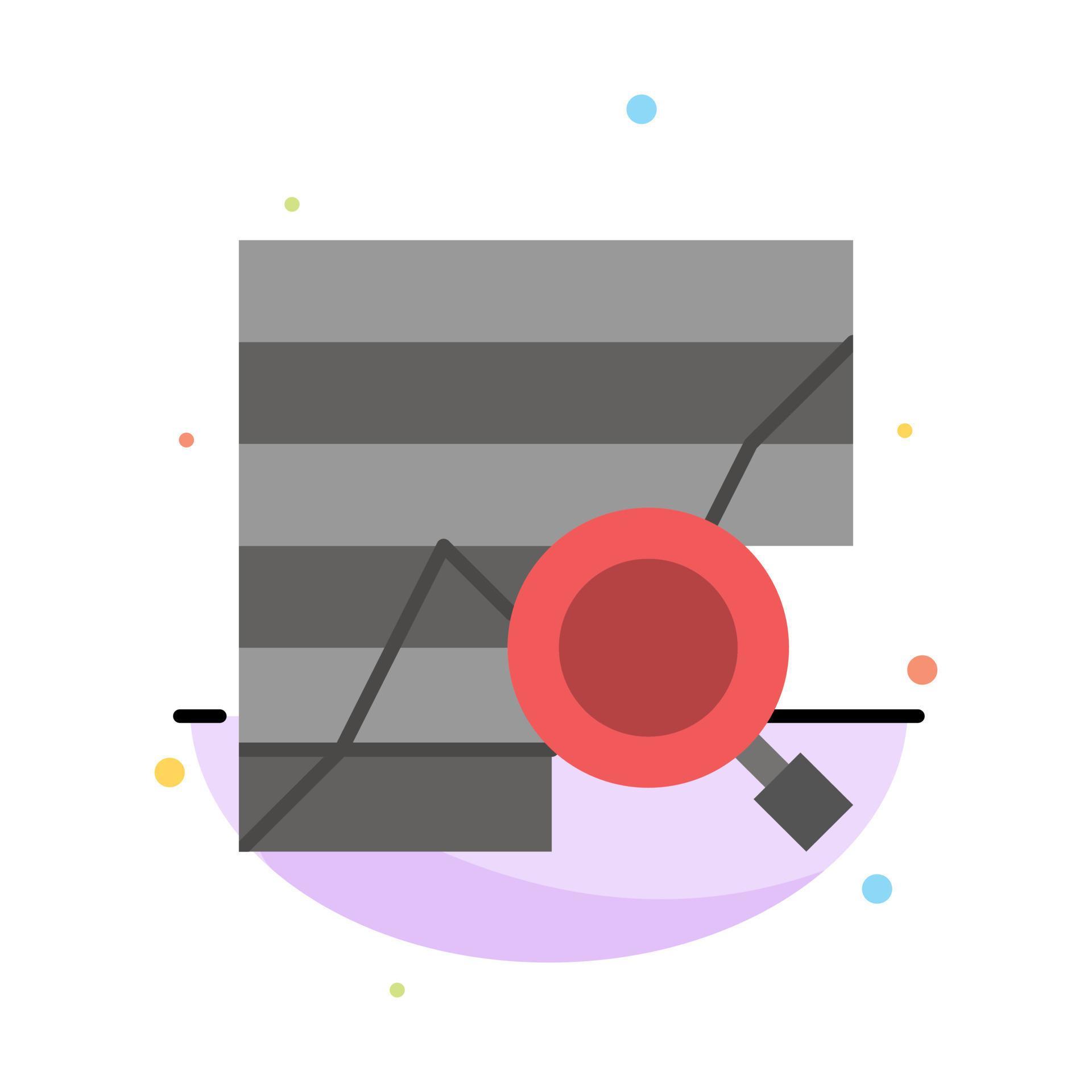 Analysis Analytic Analytics Chart Data Graph Abstract Flat Color Icon