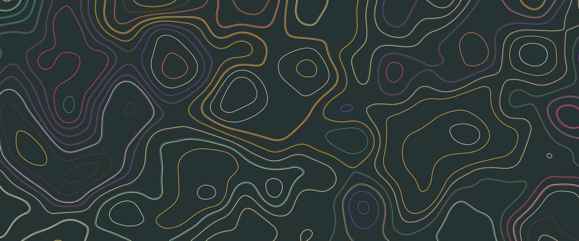 Topographic Multicolored Linear Background Abstraction With Place For