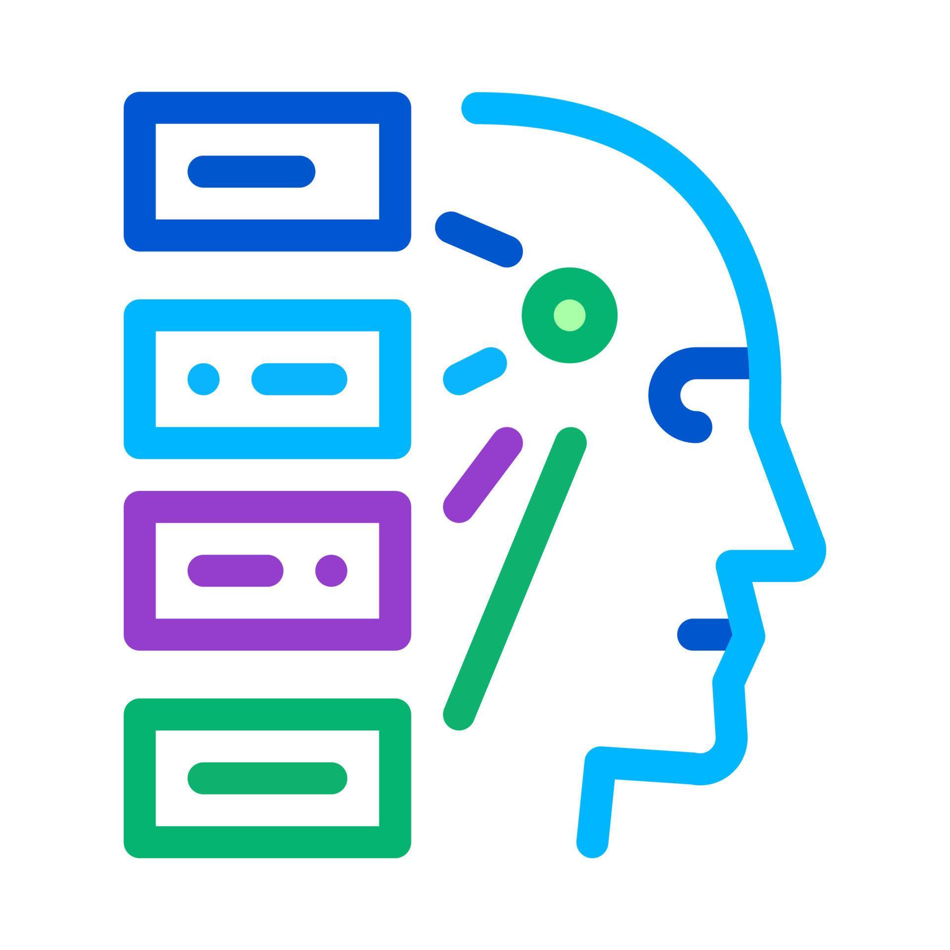 Algorithm Machine Learning Color Icon Vector Illustration 17418520