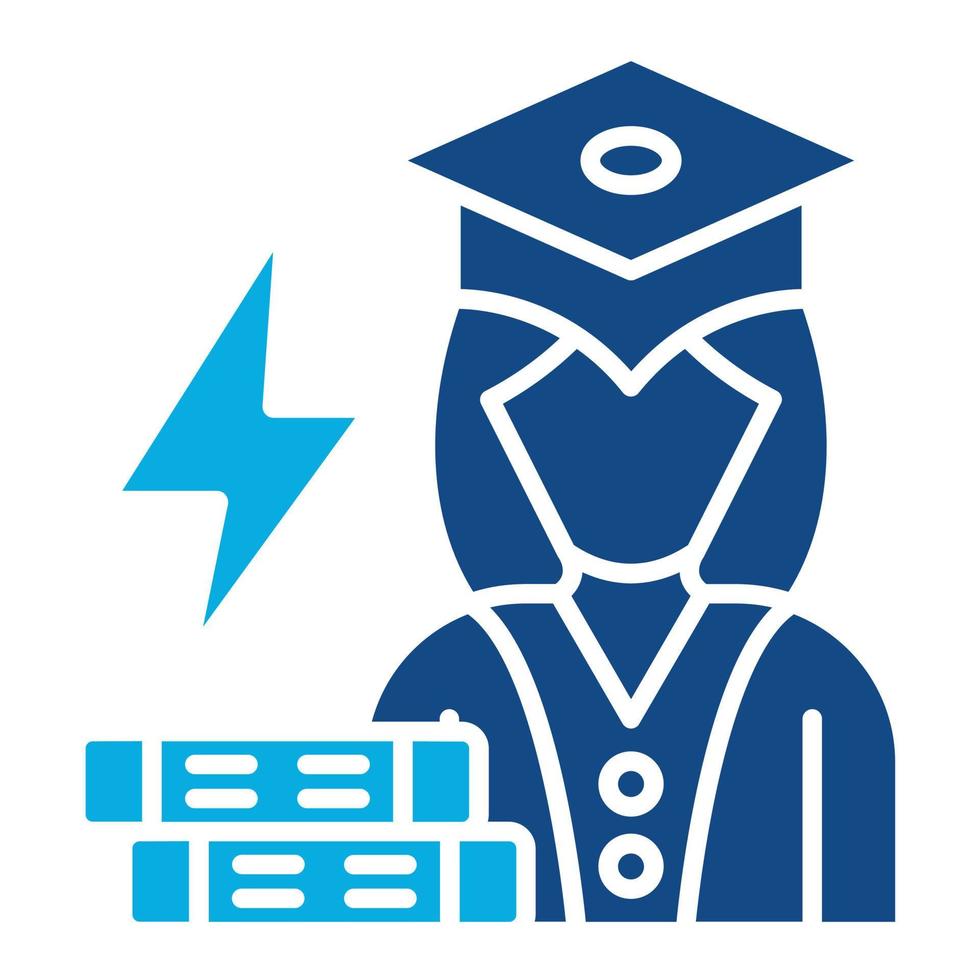Study Load Glyph Two Color Icon 17543604 Vector Art At Vecteezy