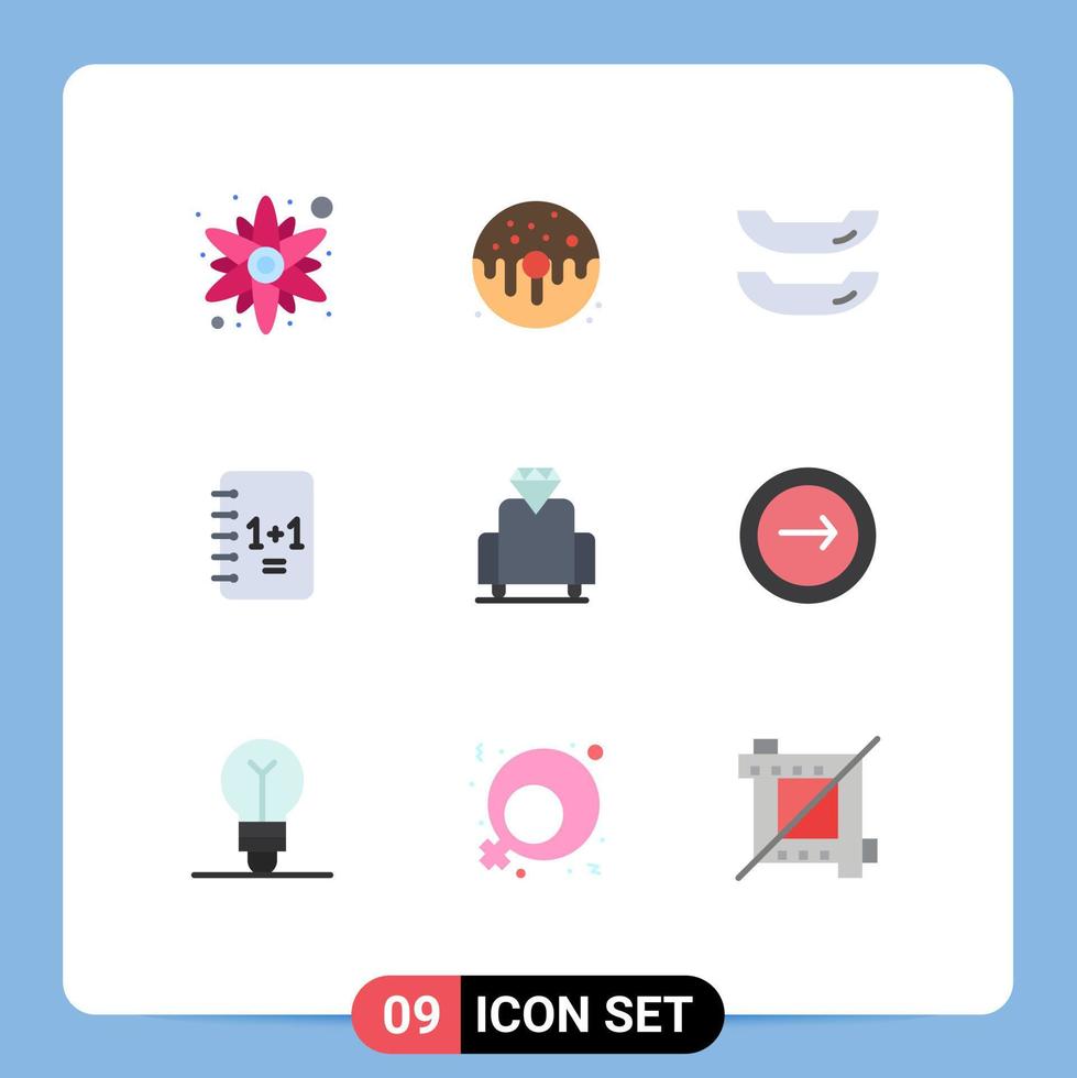 Set Of 9 Commercial Flat Colors Pack For Application Film Boat Cinema