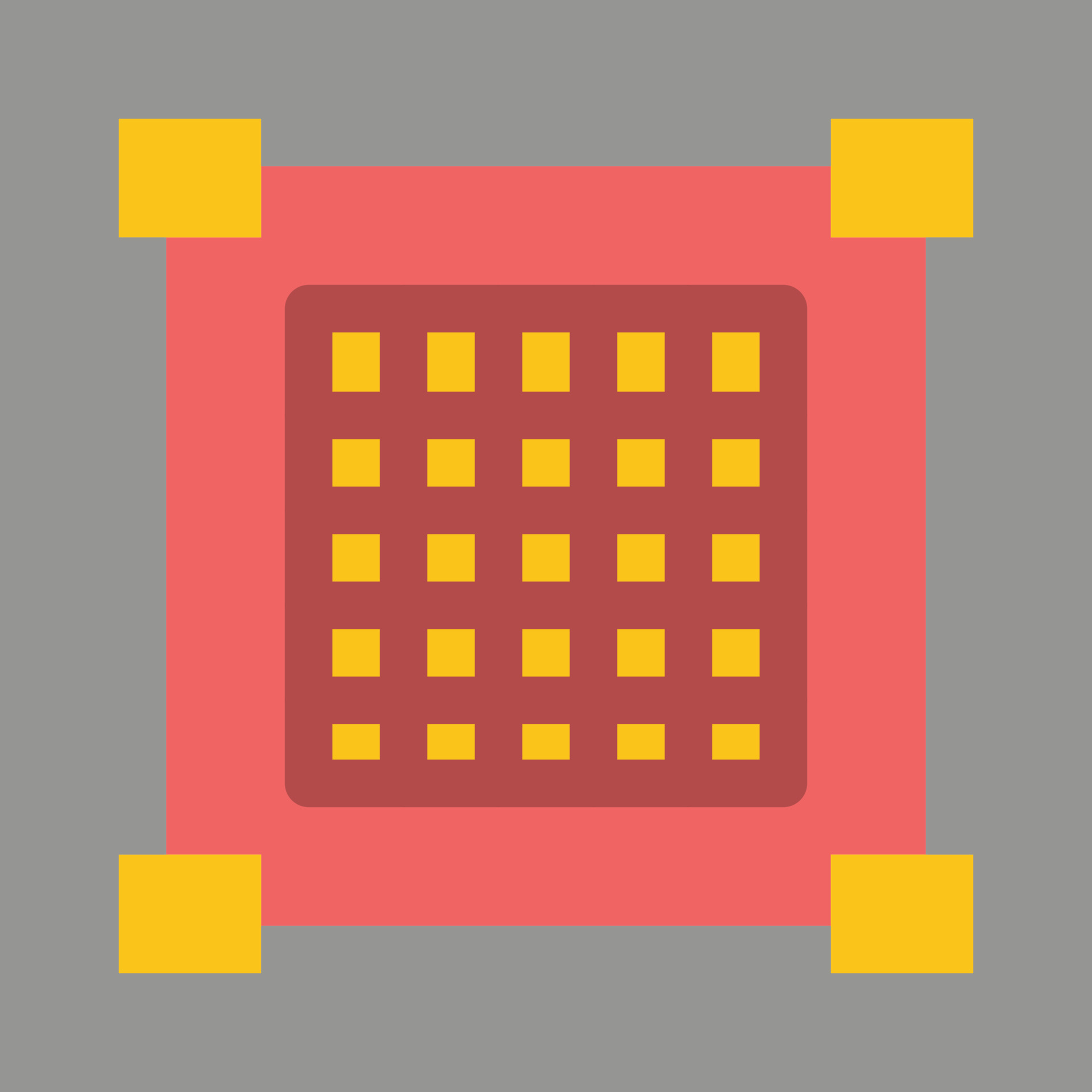 Creative Design Designer Graphic Grid Flat Color Icon Vector Icon Banner Template
