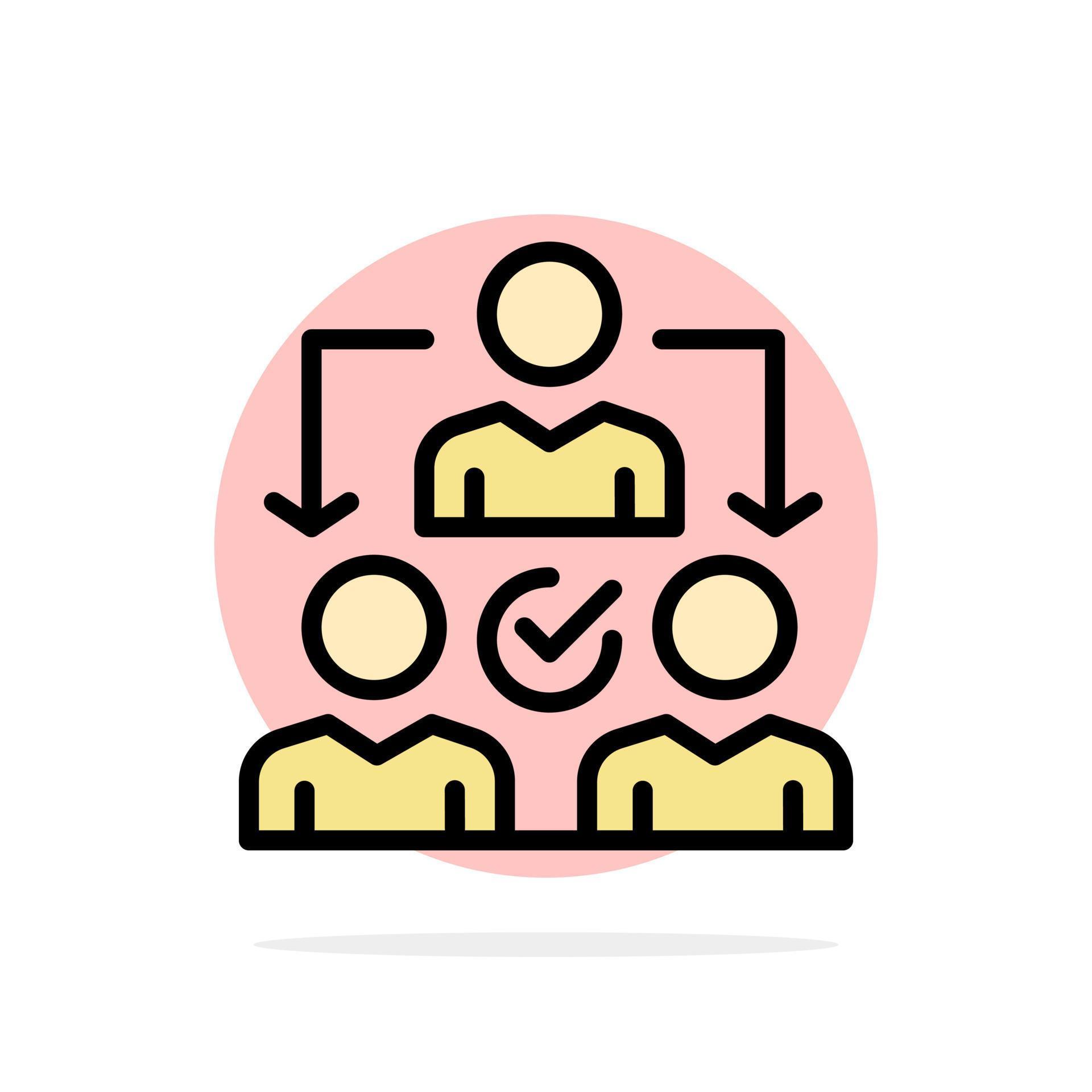 Assignment Delegate Delegating Distribution Abstract Circle Background