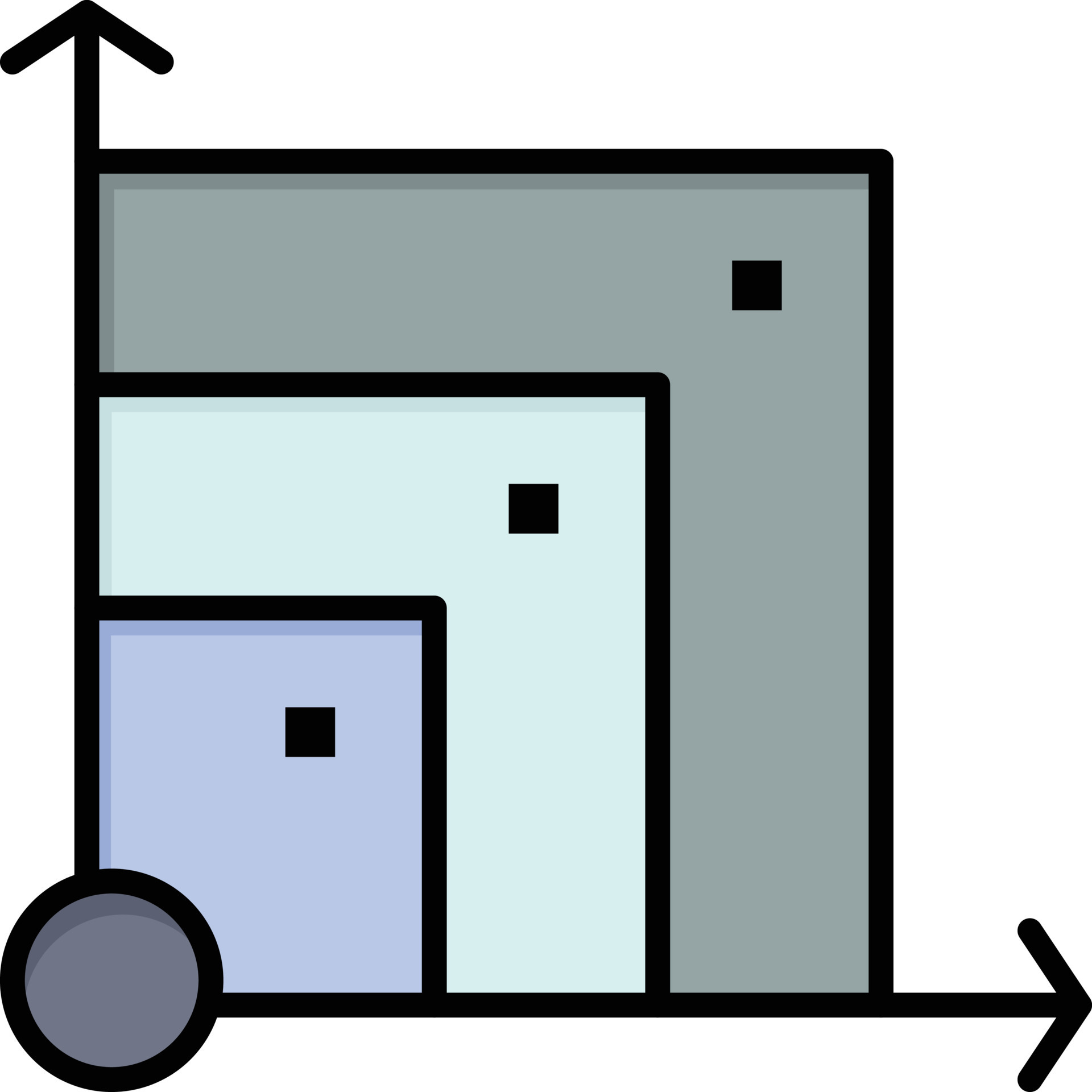 Scalable System Scalable System Science Flat Color Icon Vector Icon
