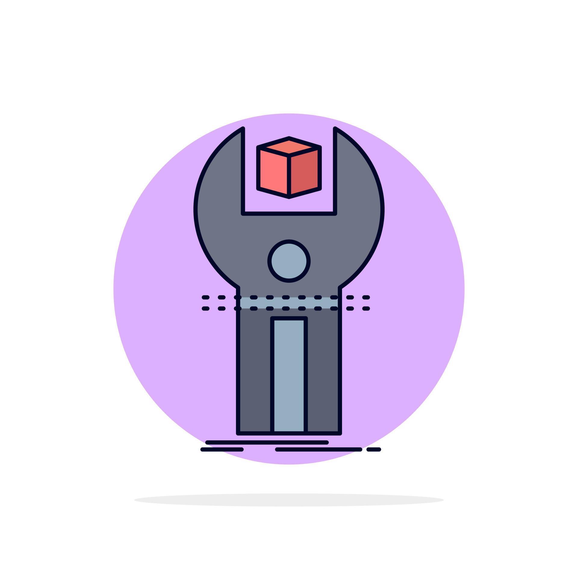 SDK App Development Kit Programming Flat Color Icon Vector 19093186