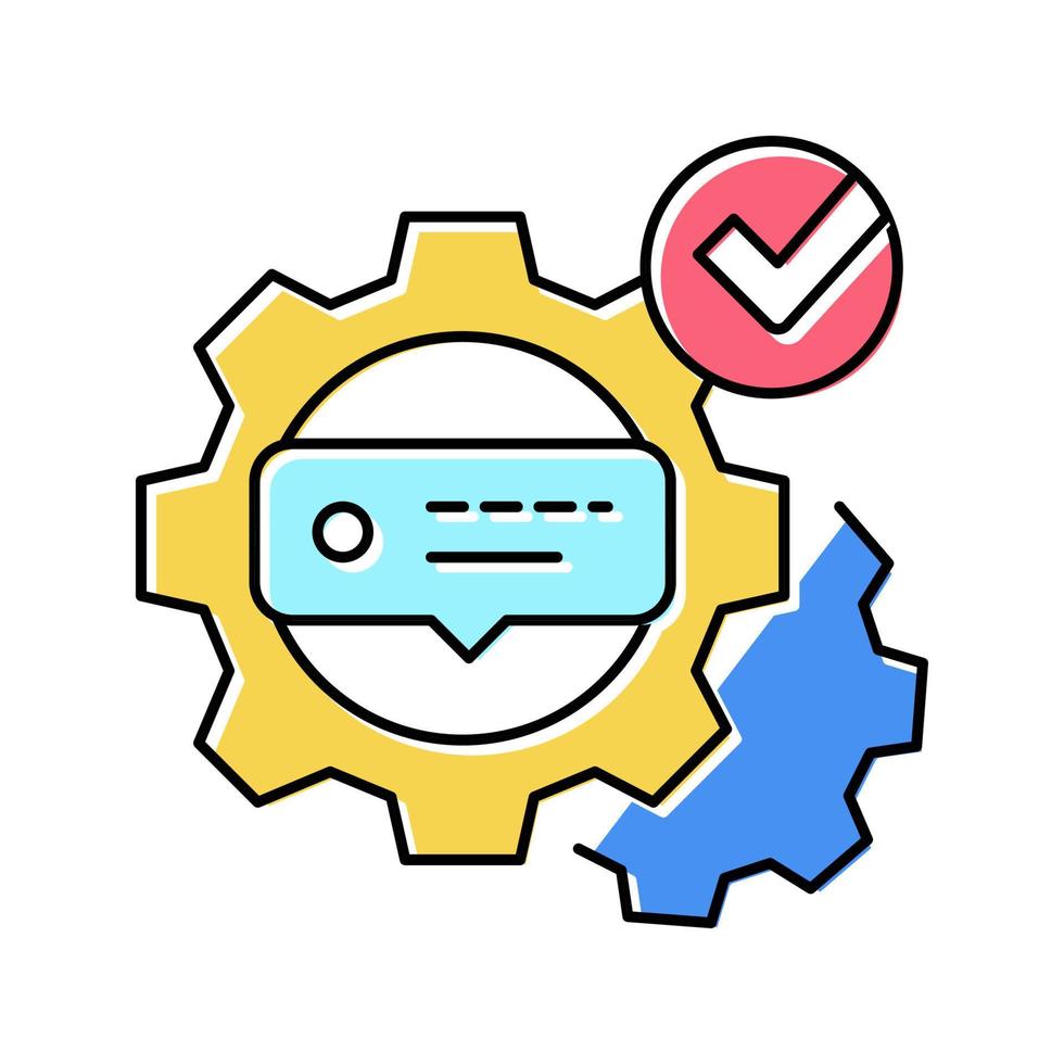 Tutorial Processing Color Icon Vector Illustration Vector Art