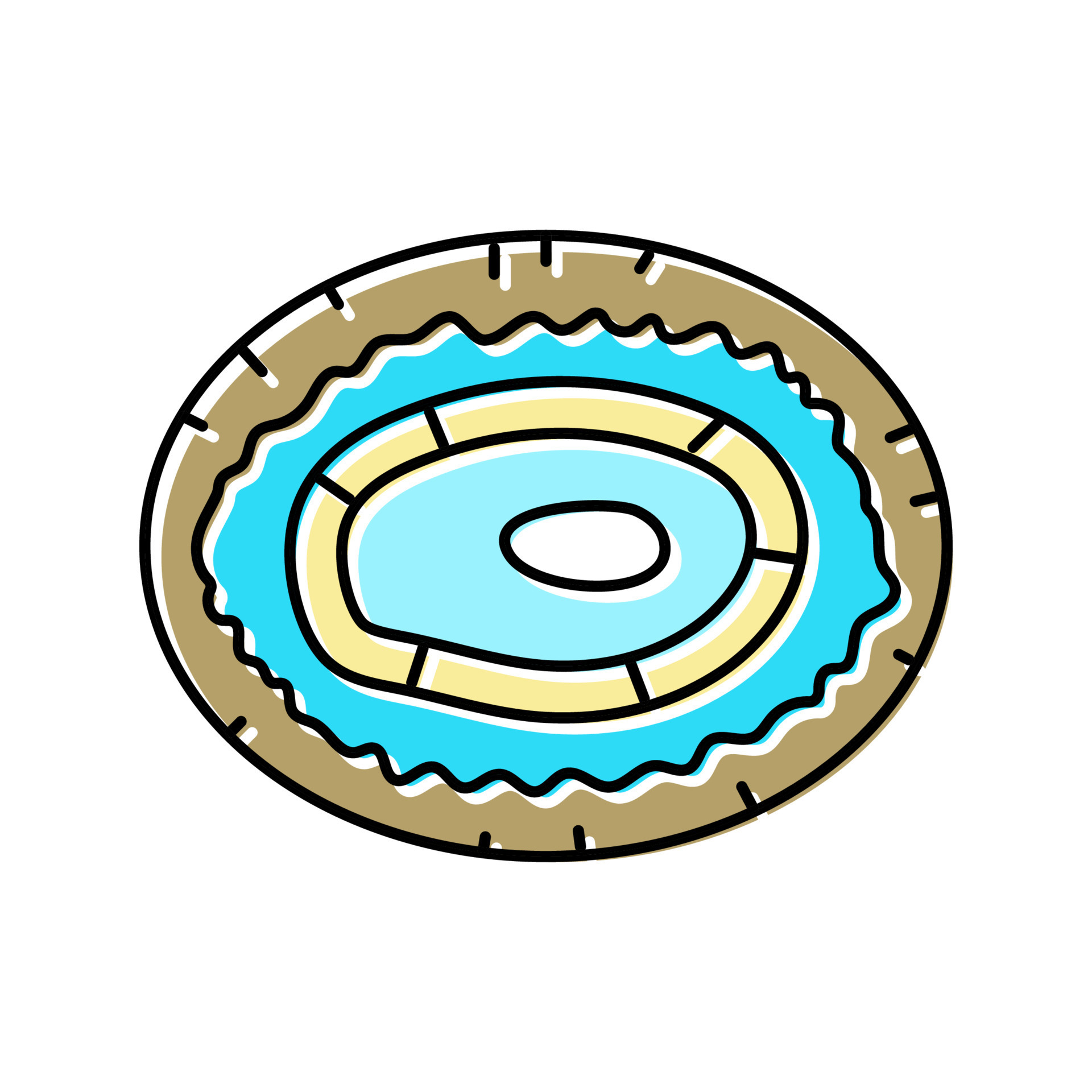 Limpet Sea Shell Beach Color Icon Vector Illustration 19592792 Vector