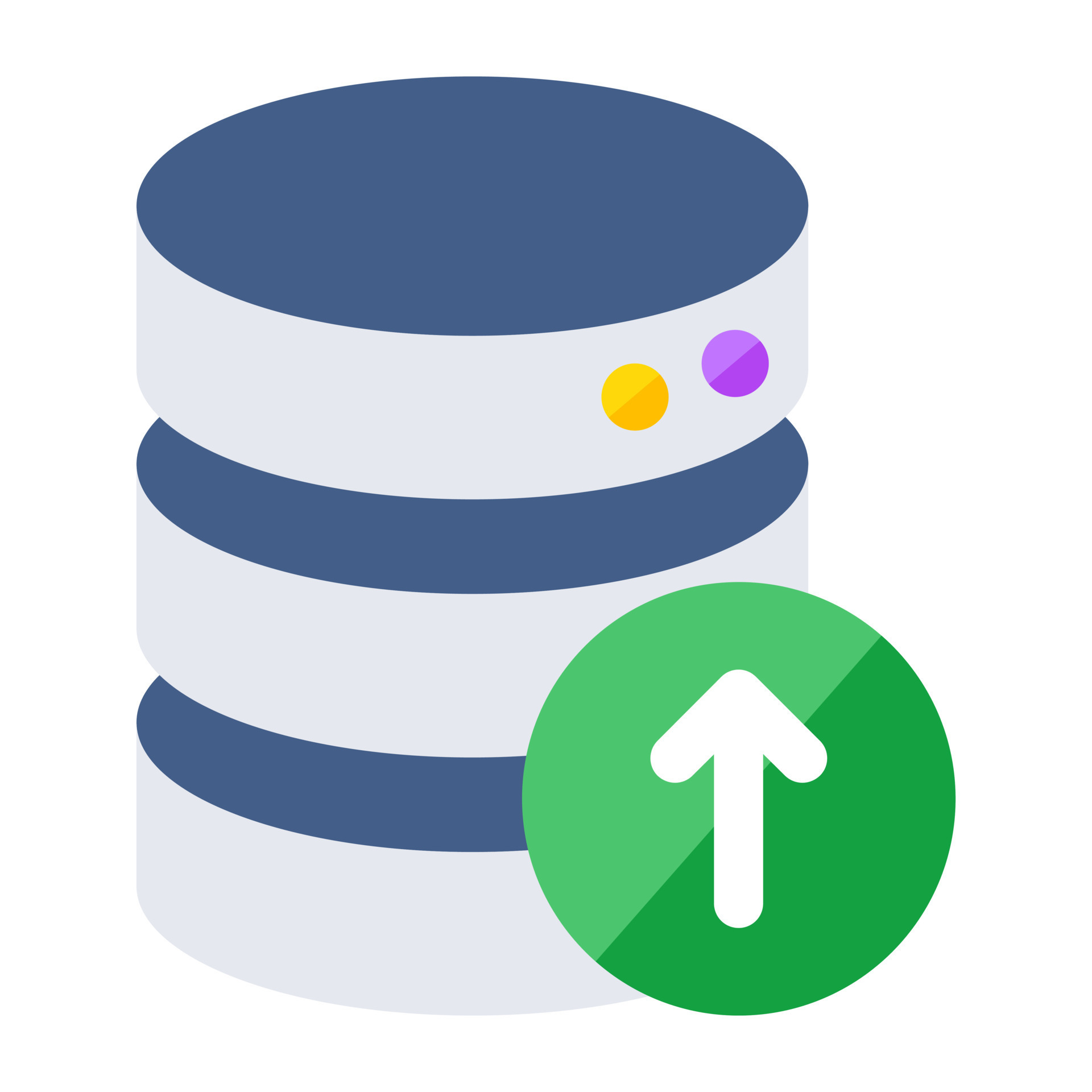 Colored Design Icon Of Database Upload 20082657 Vector Art At Vecteezy