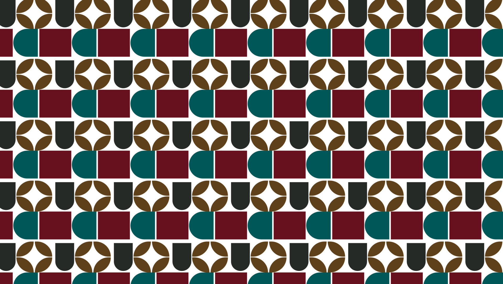 Background Century Geometric Abstract Vector Seamless Pattern With