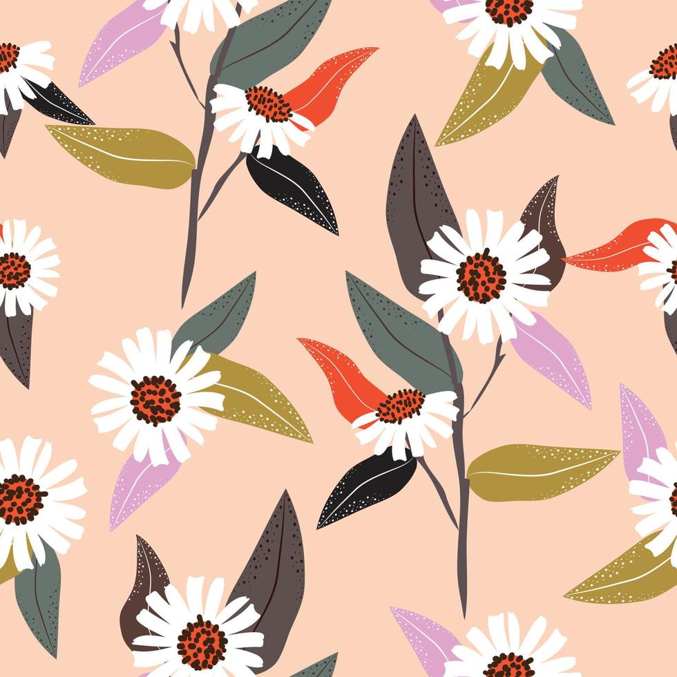 Cute Hand Drawn Vintage Floral Pattern Seamless Background Vector Art At Vecteezy