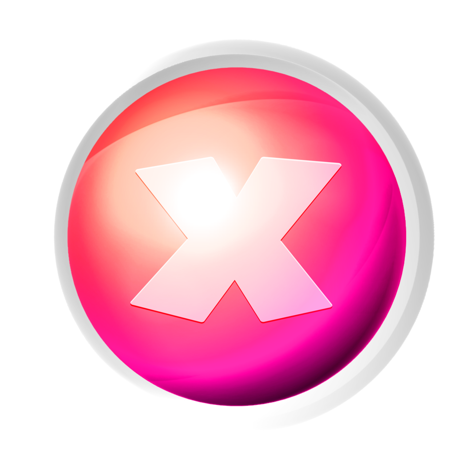 Wrong Or Exit Or Close Game Symbol Colorful Game Button 20967932 PNG