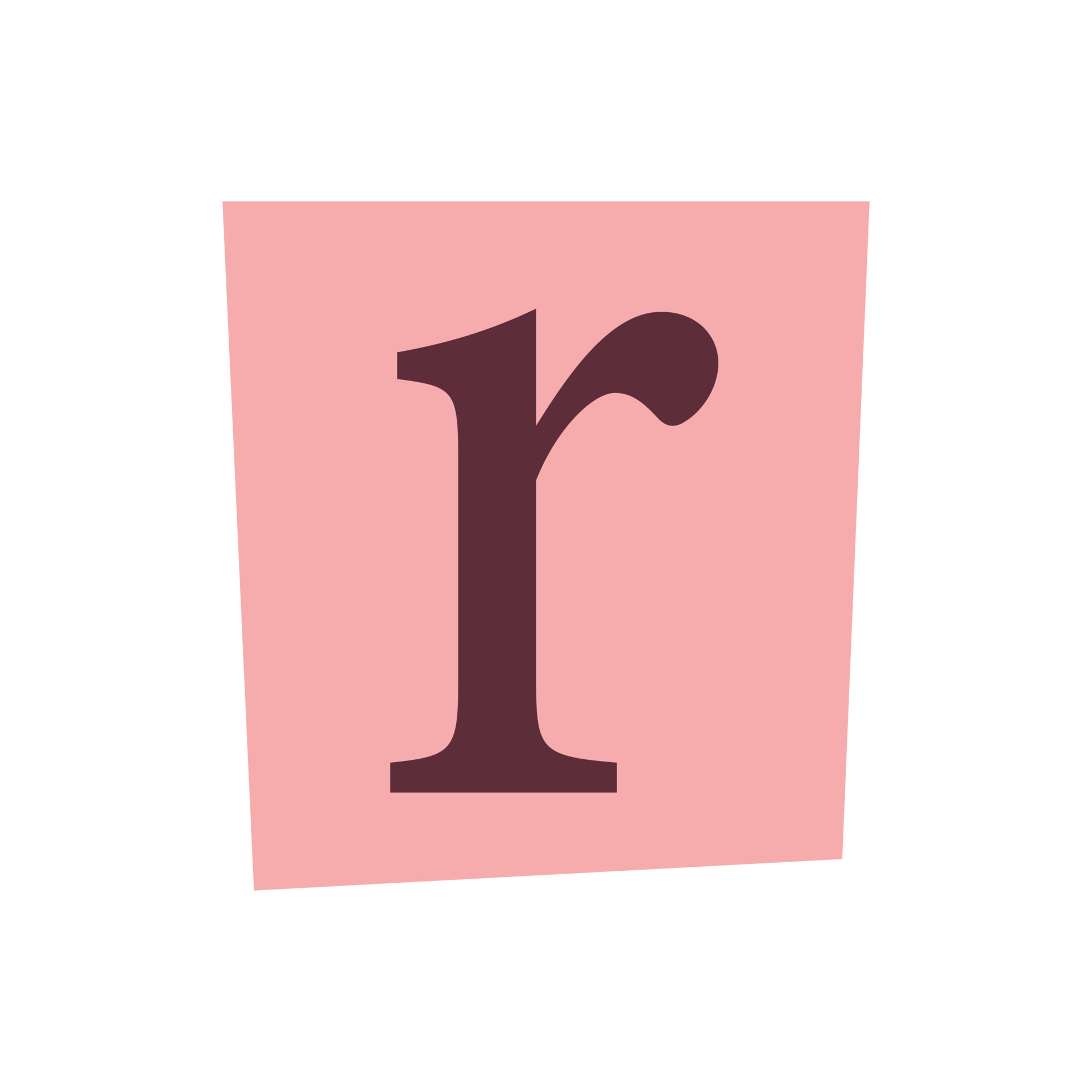 Vector Ransom Letter R In Y K Style Latin Retro Letter Cut Outs From