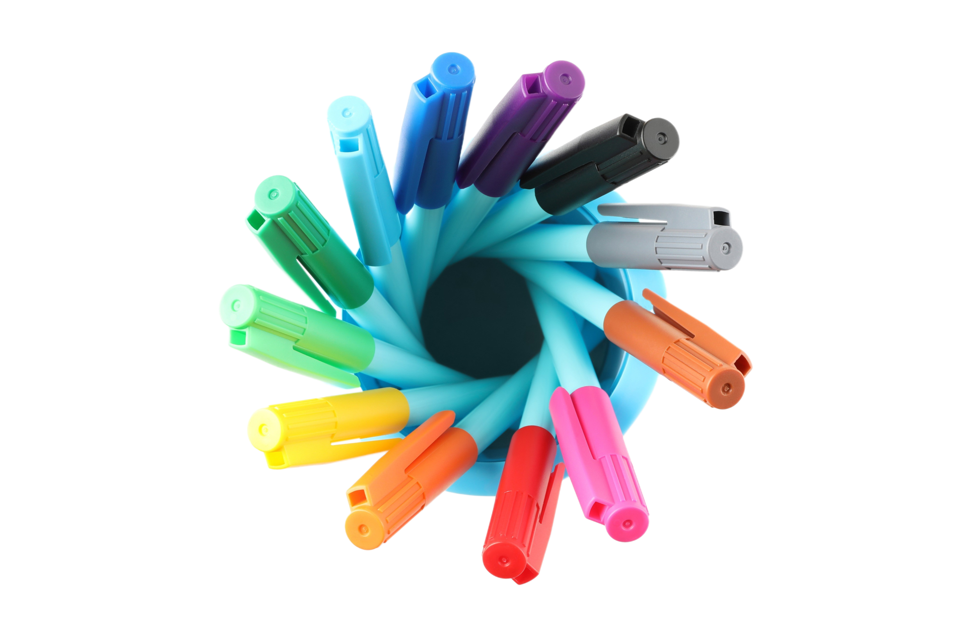Colored Markers Isolated On A Transparent Background 21949836 PNG
