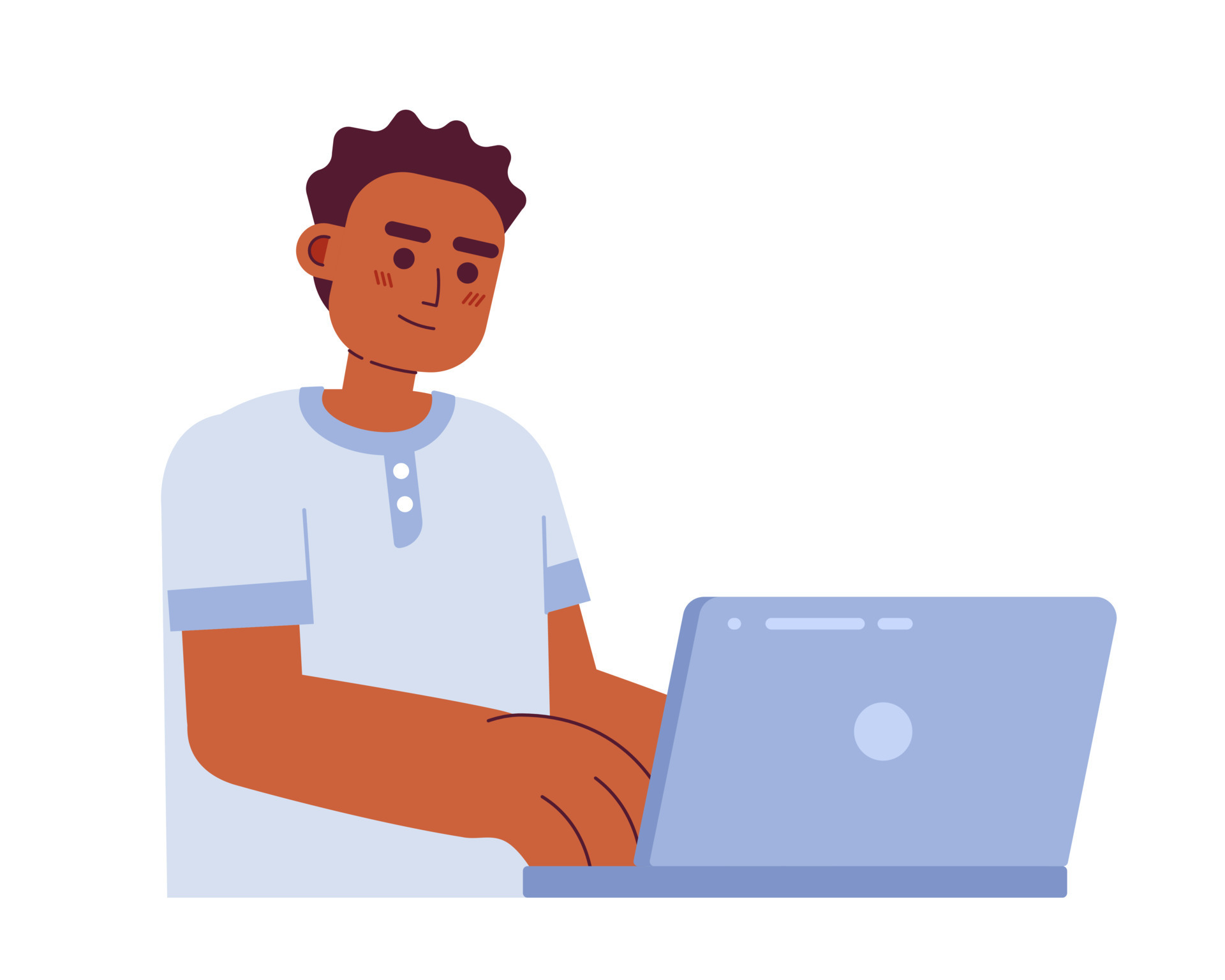 Animated Typing Cartoon