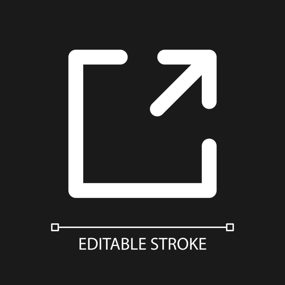 Resize Pixel Perfect White Linear Ui Icon For Dark Theme Change Size