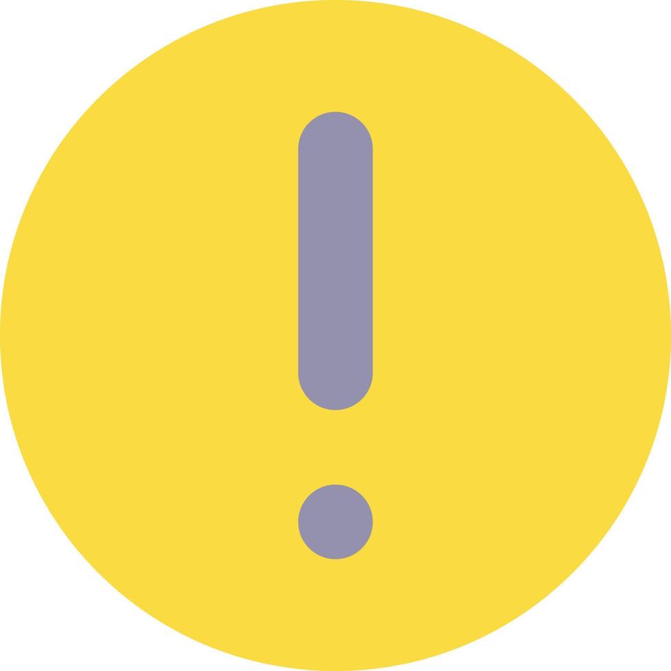 Circular Shaped Exclamation Mark Flat Color Ui Icon Warning