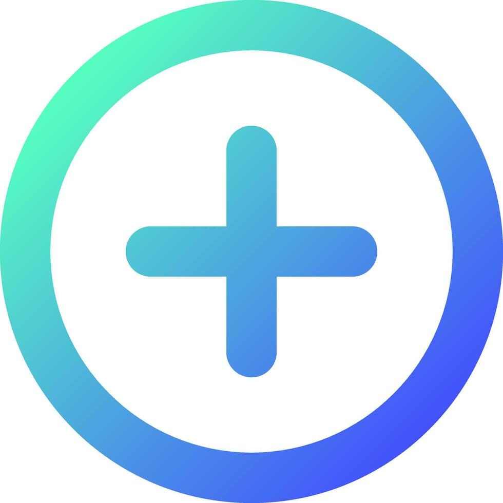 añadir botón píxel Perfecto degradado lineal ui icono incrementar