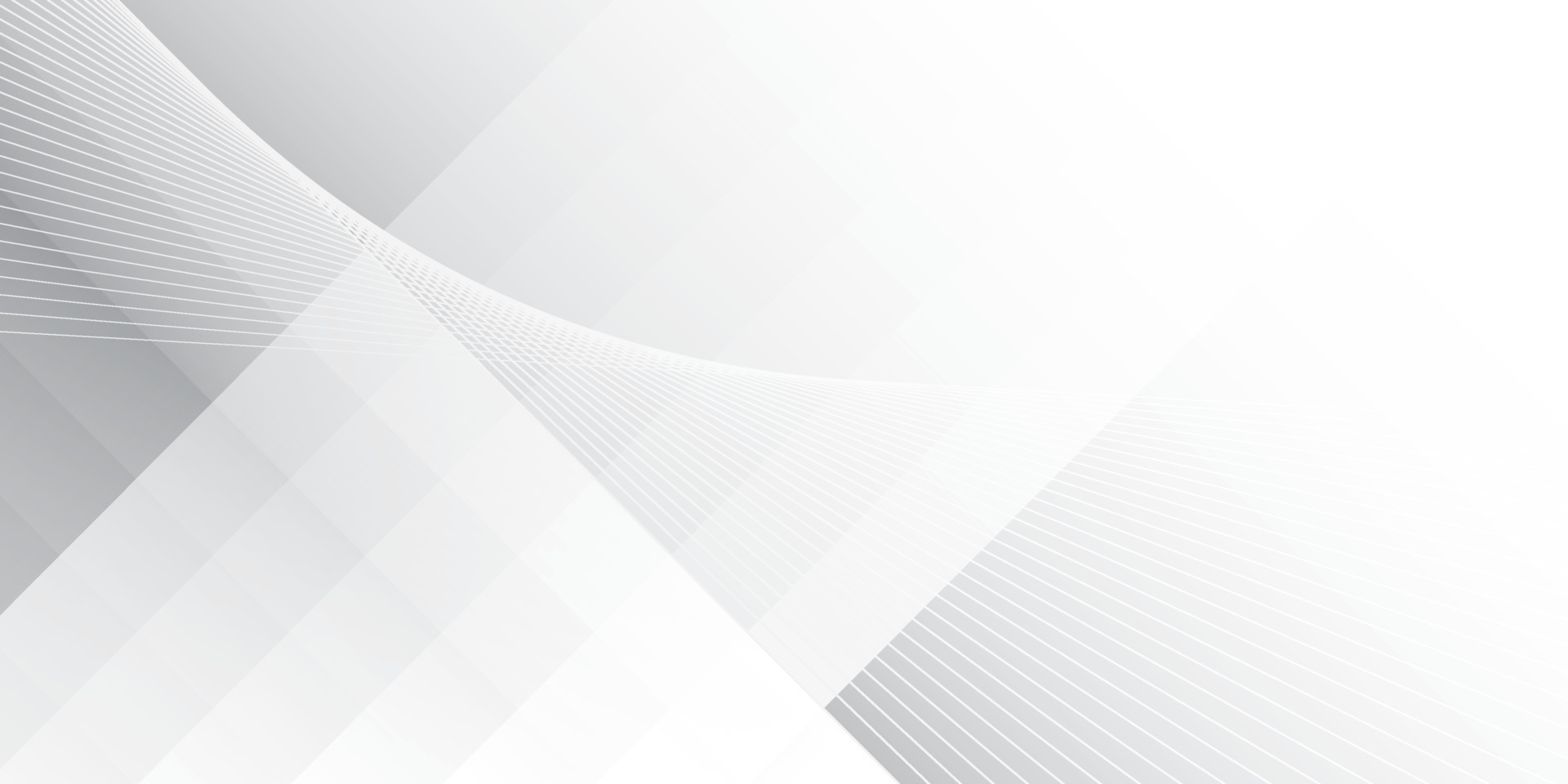 Abstract White And Gray Color Modern Design Background With Geometric