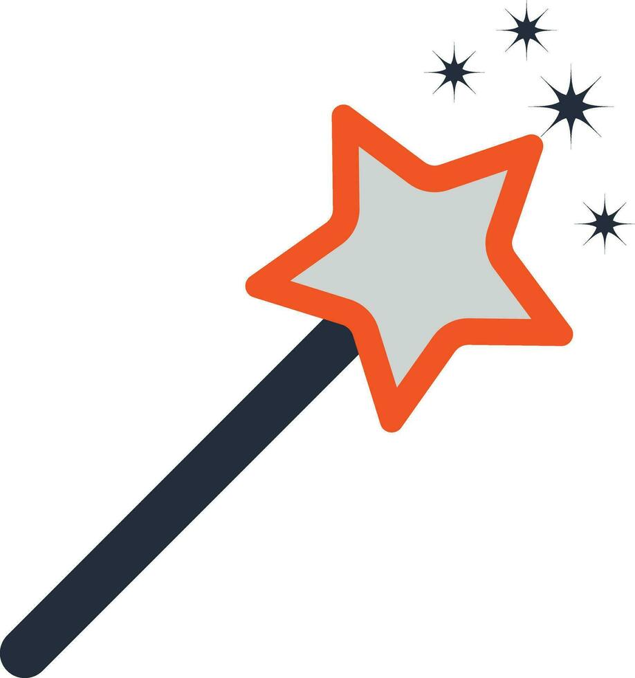 Color Icon Of Magic Wand In Illustration 24839348 Vector Art At Vecteezy