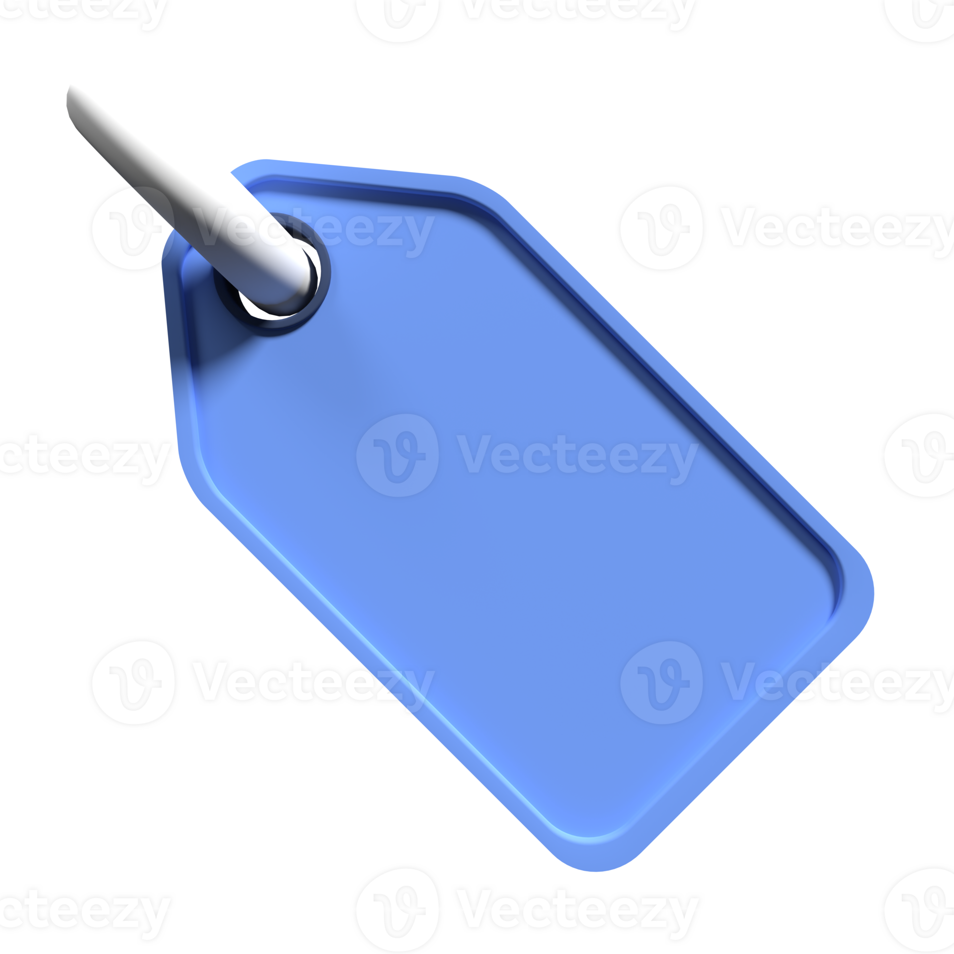 Price Tag With String Blank Price Tag Label Icon 3d Rendering 3d
