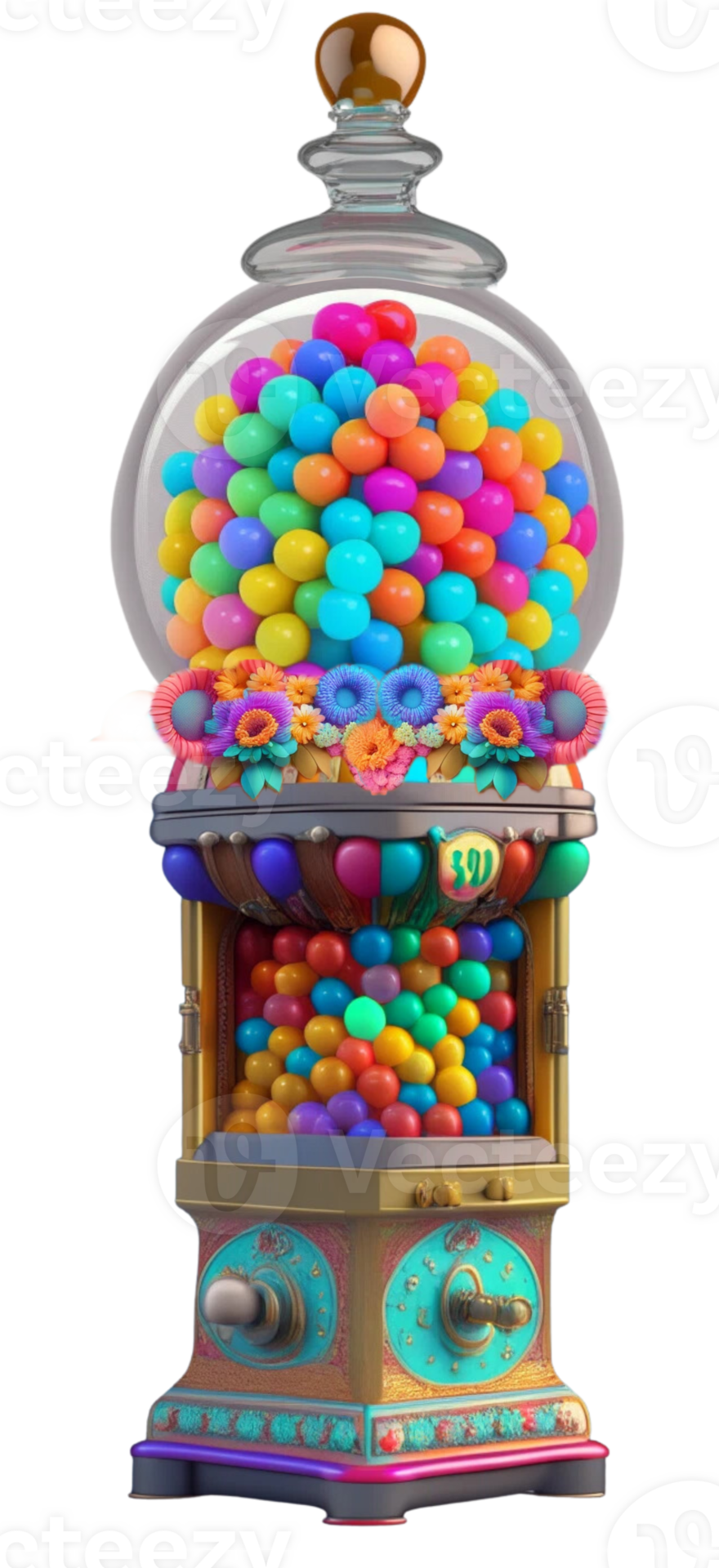 Vintage Gumball Machine Custom Edits AI Generated 25034164 PNG