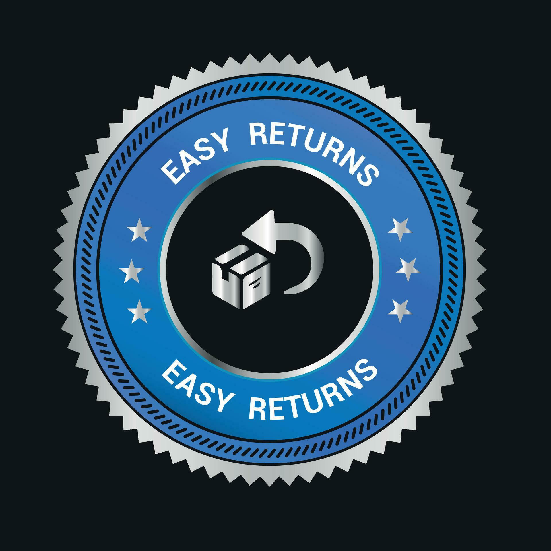 Easy Returns Vector Logo Trust Badges Easy Returns Icons 25262303