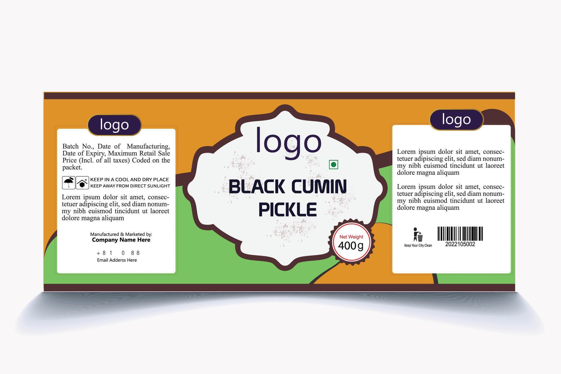 Pickle Labels Design Template Product Label Packaging Design Layouts