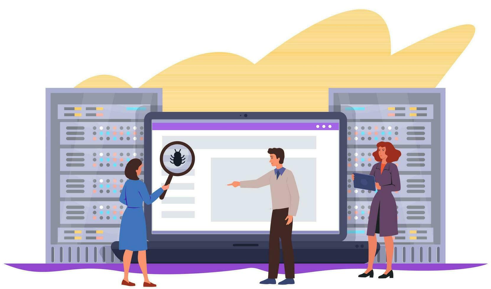 QA Team Of Specialists Quality Assurance Concept Software Testing