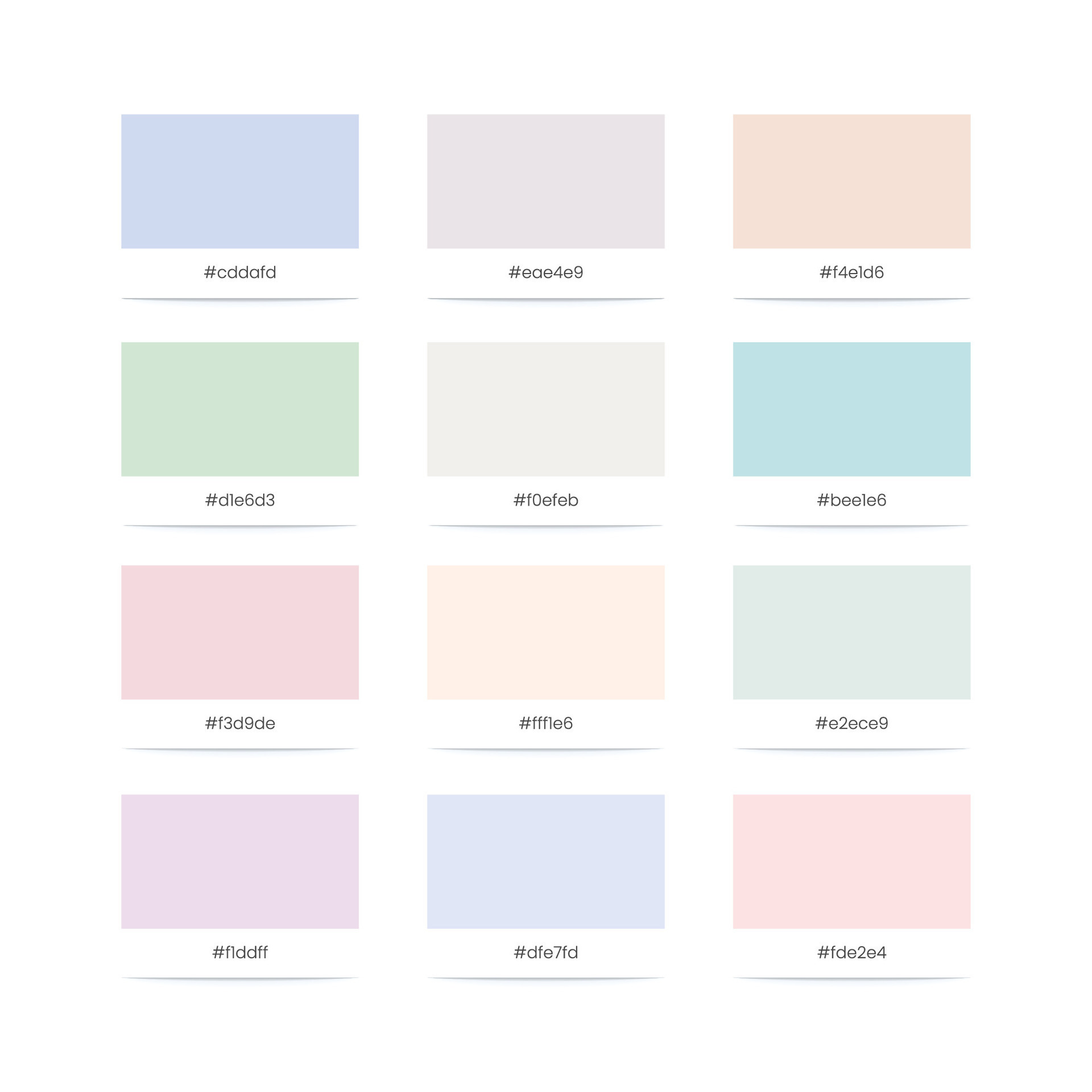 Color Palette Vector With Color Codes 26284502 Vector Art At Vecteezy