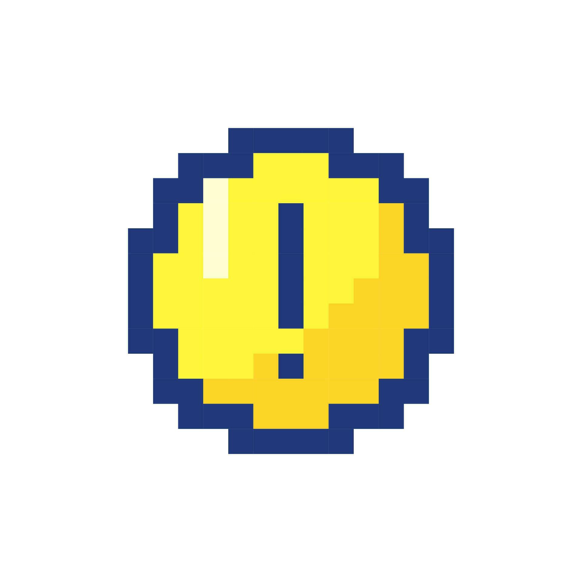 Circular Shaped Exclamation Mark Pixelated RGB Color Ui Icon