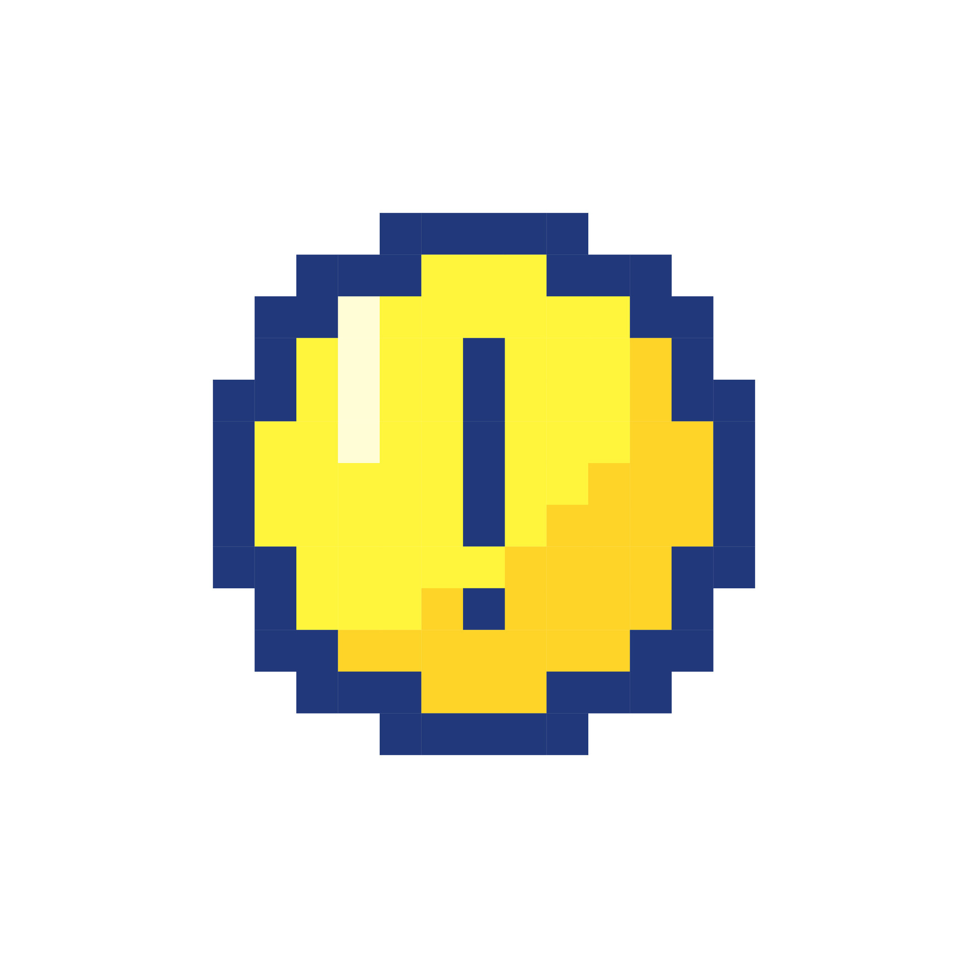 Circular Shaped Exclamation Mark Pixelated RGB Color Ui Icon