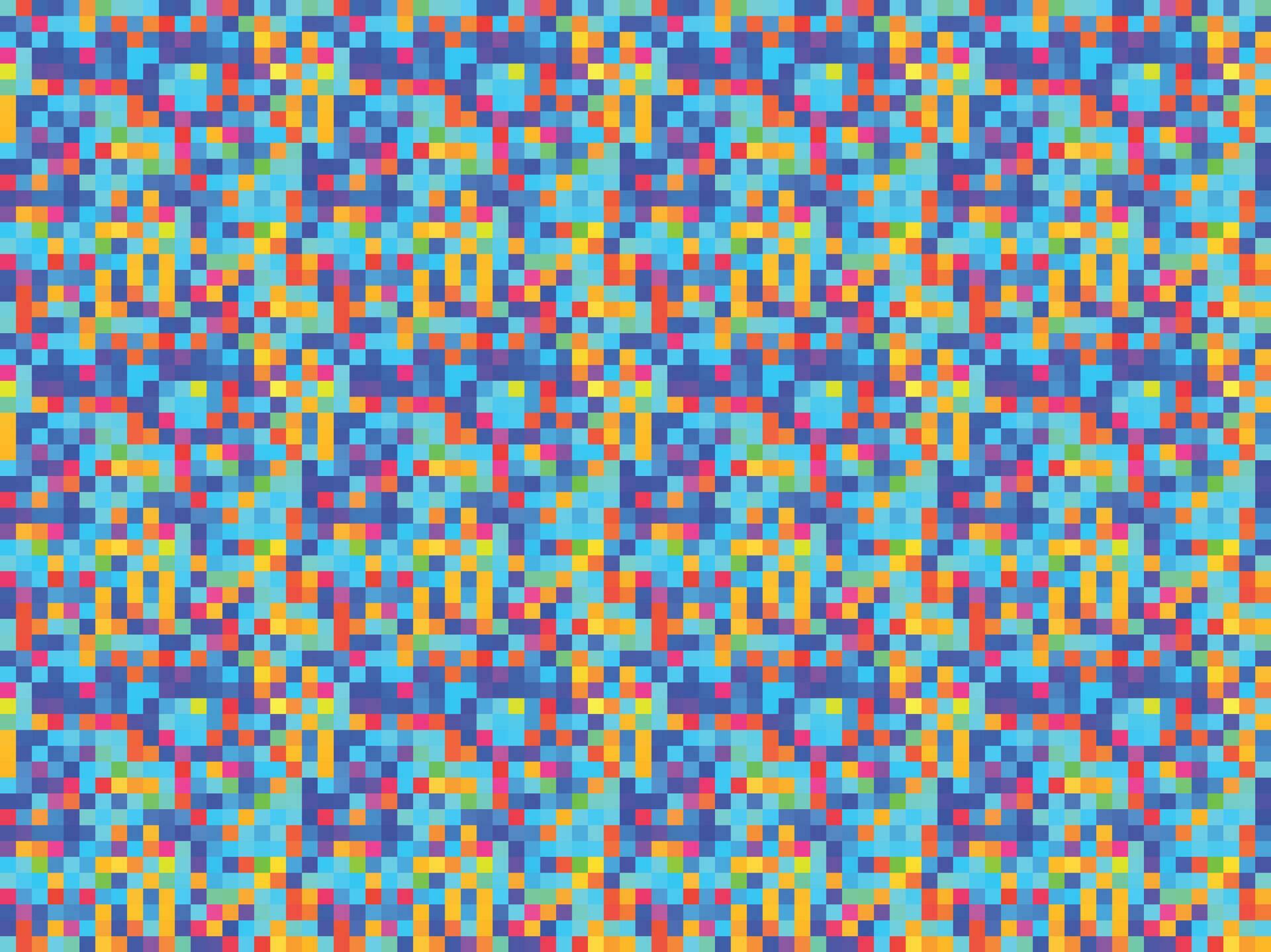 Pixelated Colorful Vibrant Geometric Grid Modern Abstract Pixel Noise
