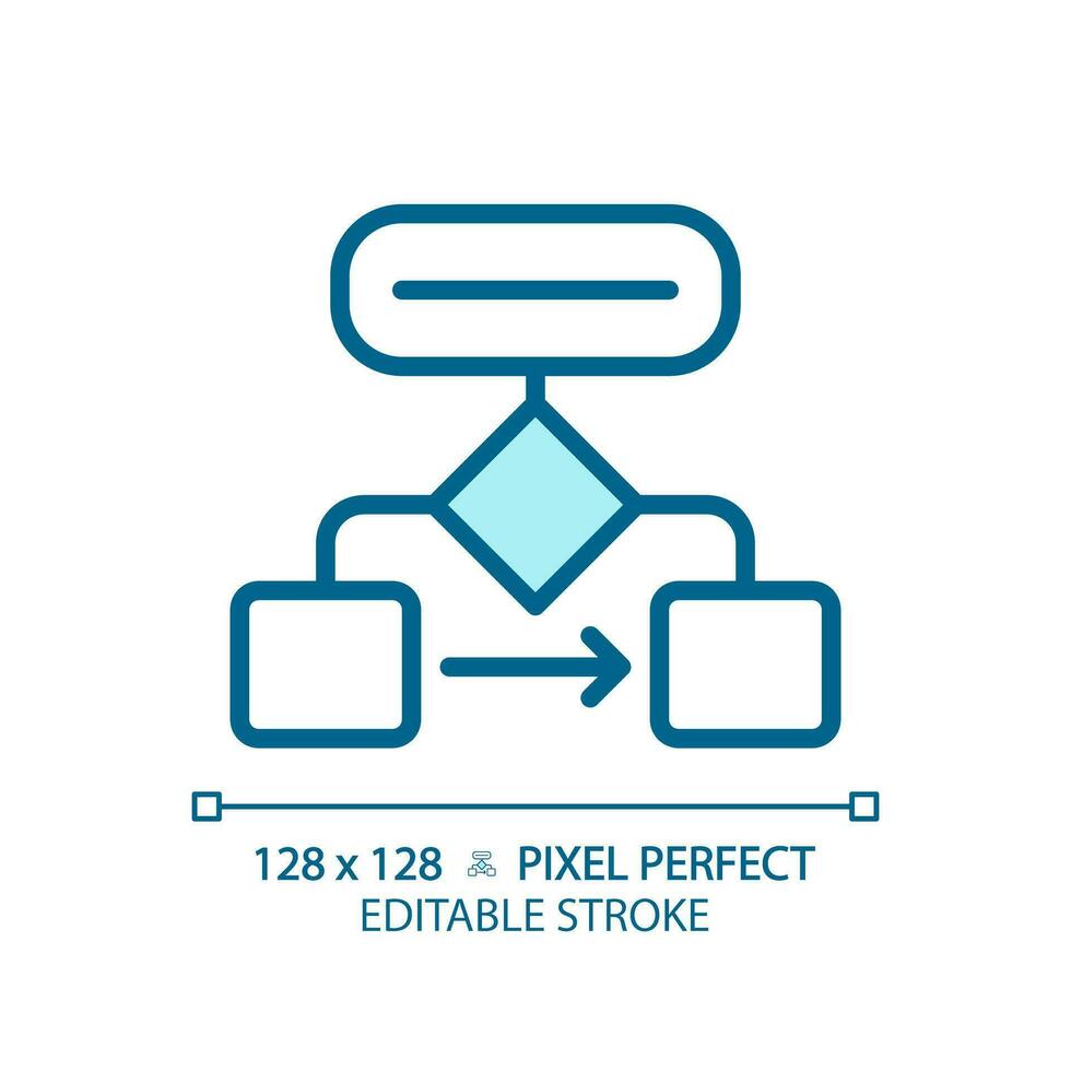 Flow Chart Light Blue Icon Workflow Management Business Optimization