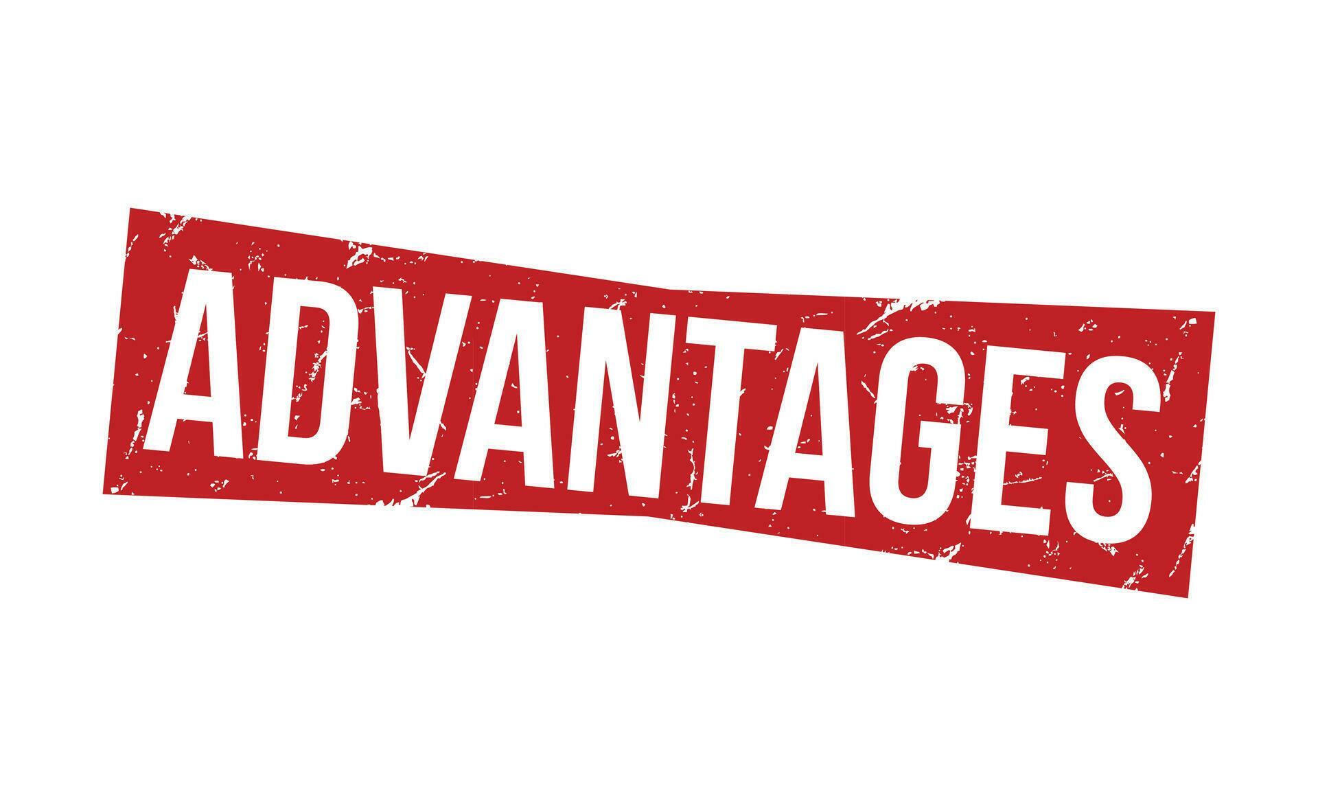 Advantages Grunge Rubber Stamp On White Background Advantages Rubber