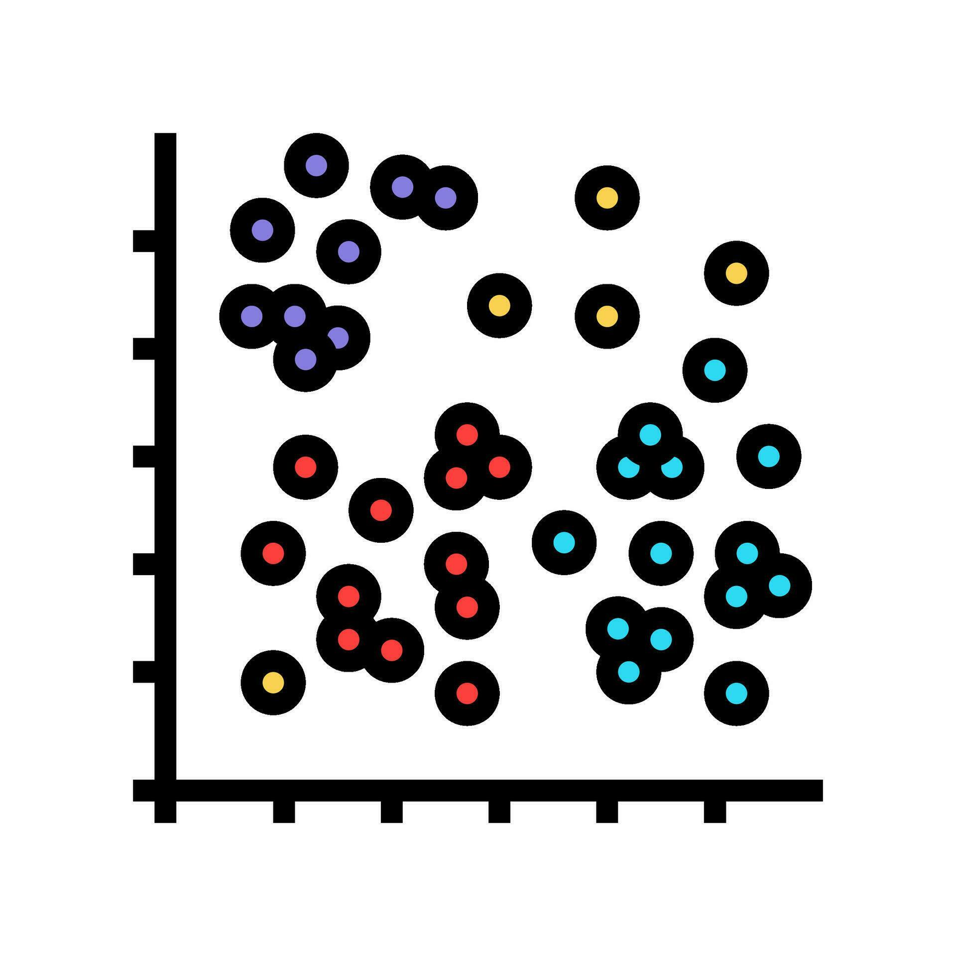 Data Clustering Database Color Icon Vector Illustration 32517464 Vector