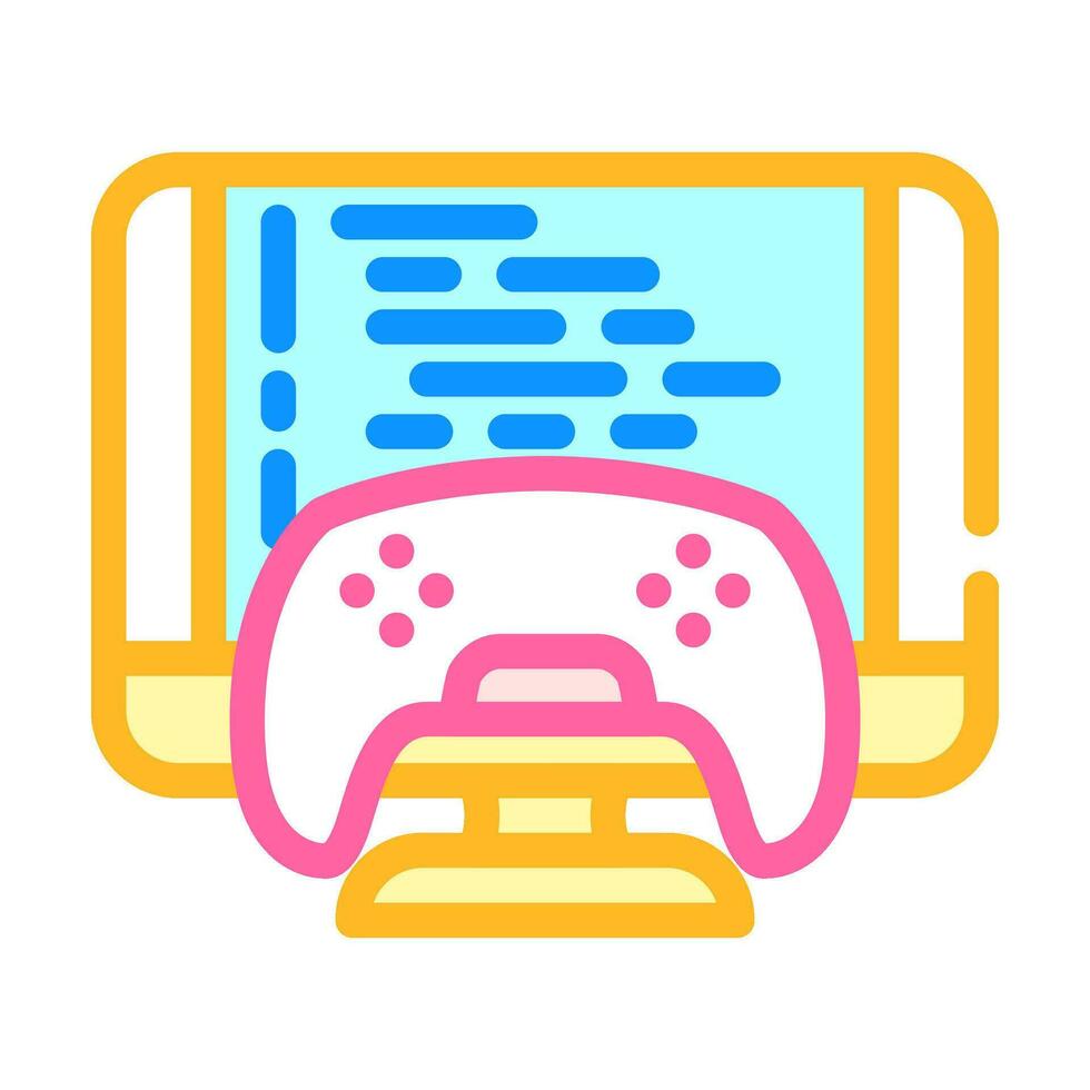 Programming Game Development Color Icon Vector Illustration 32830820
