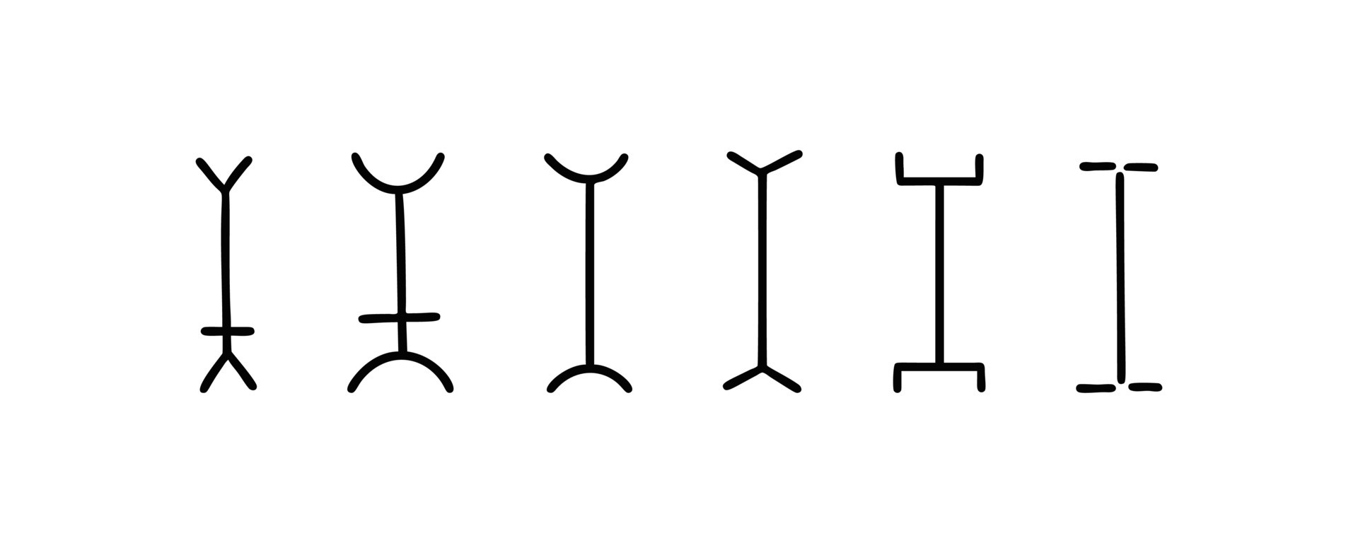Set Of Typing Cursor Symbols Simple Test Insert Marker Hand Drawn