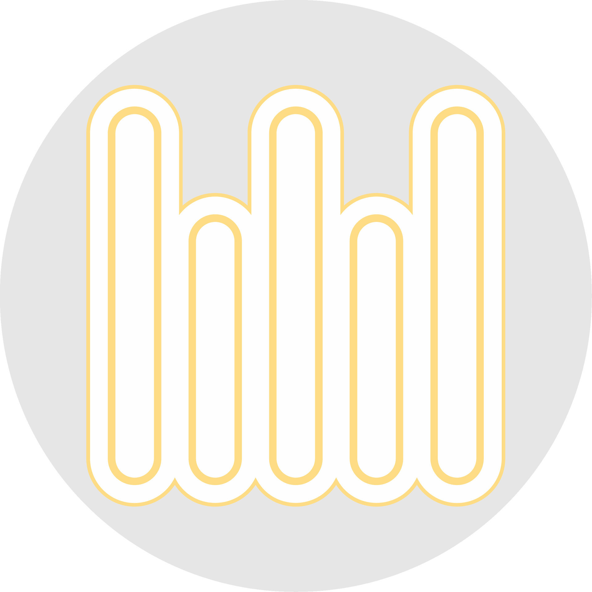 Vertical Align Bottom Line Sticker Multicolor Icon Vector Art