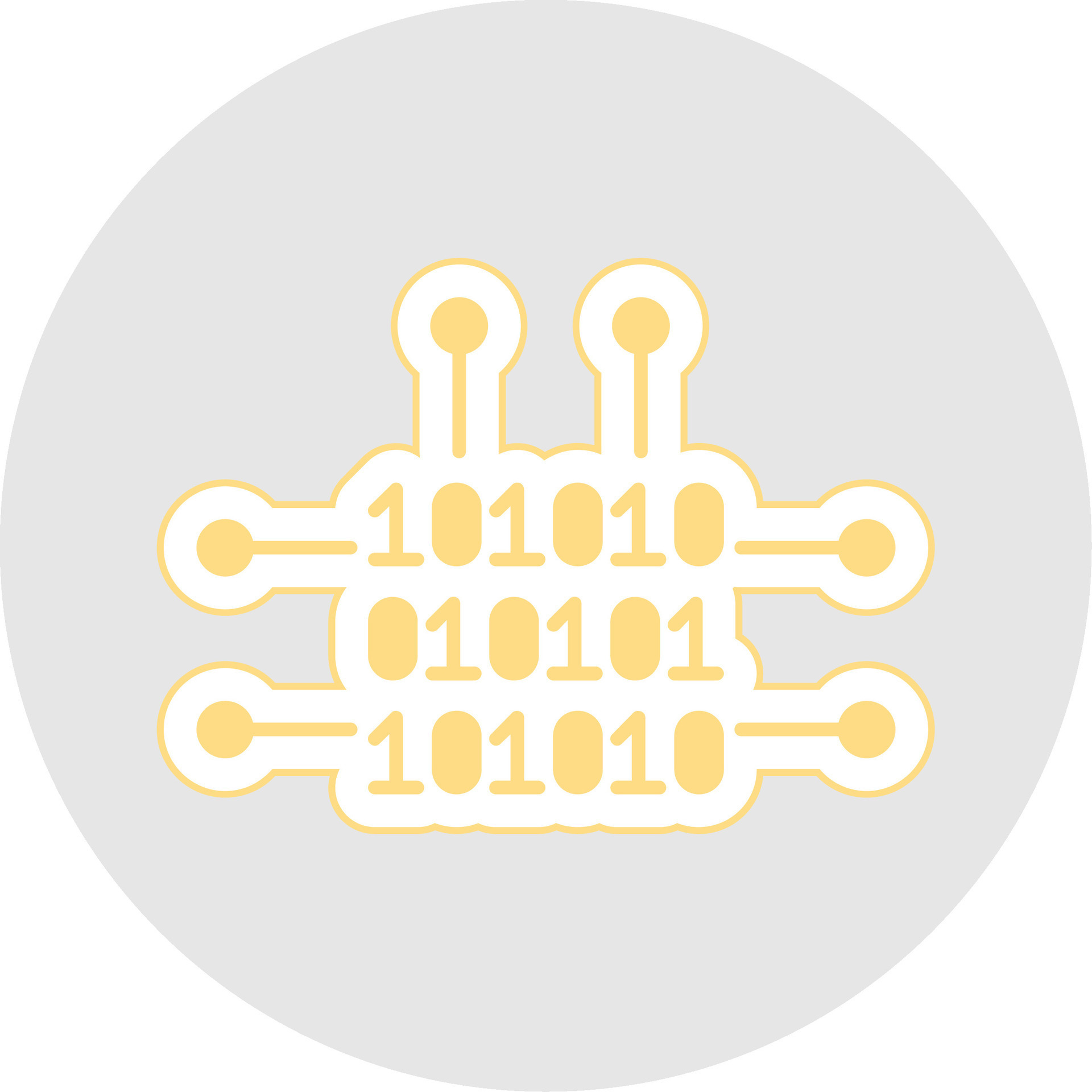 Binary Code Glyph Multicolor Sticker Icon 38127600 Vector Art At Vecteezy