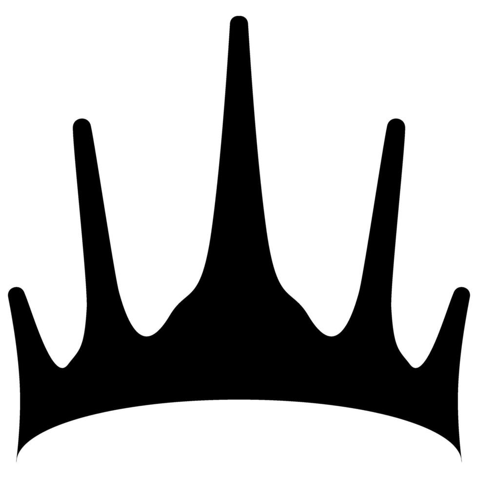 Vector Crown With Vertices Outline Silhouette Of One Color 39350155