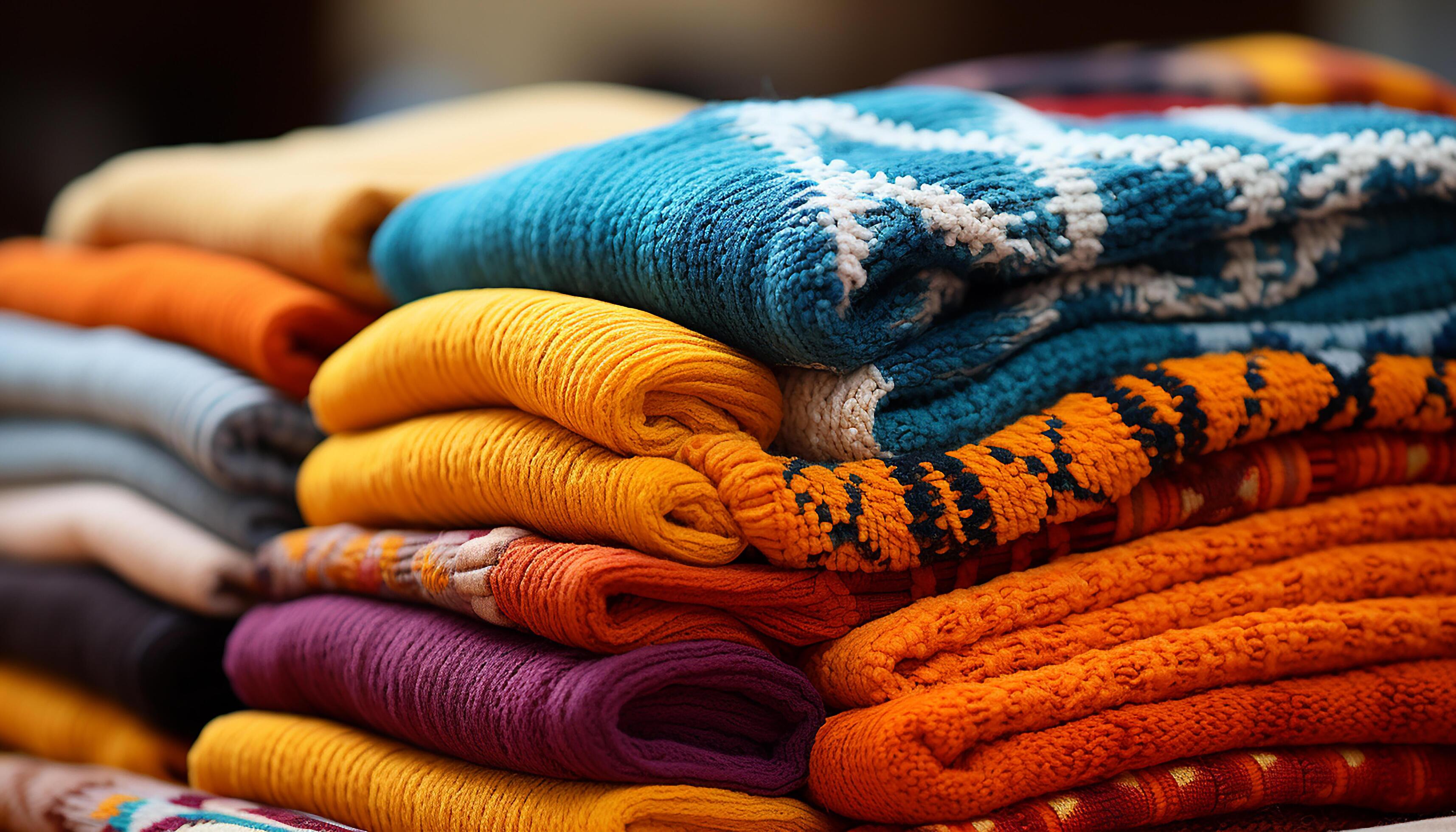 AI Generated Fashion Store Displays Vibrant Multi Colored Clothing In