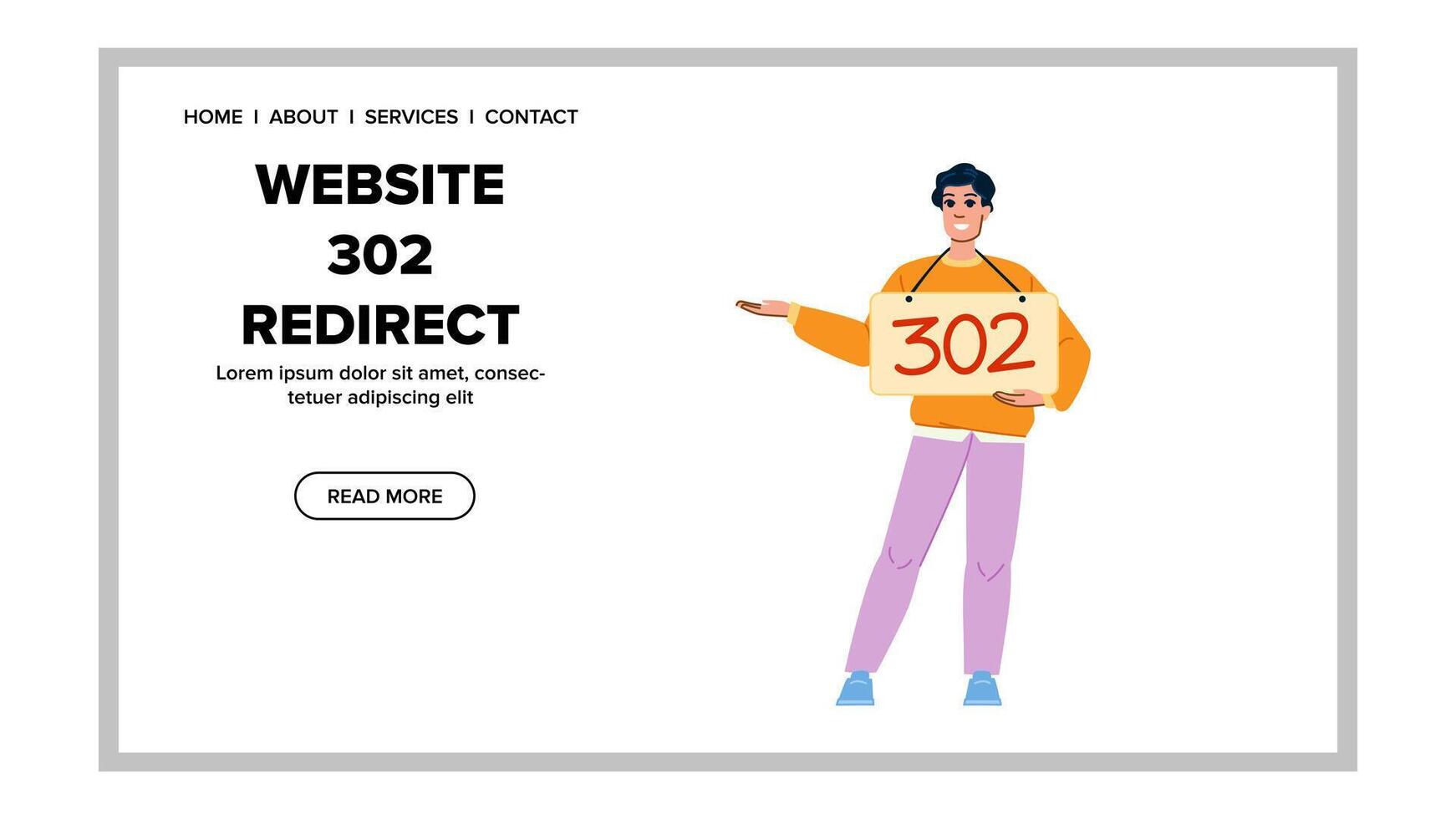 Logo Sitio Web 302 Redireccionar Vector 41498714 Vector En Vecteezy