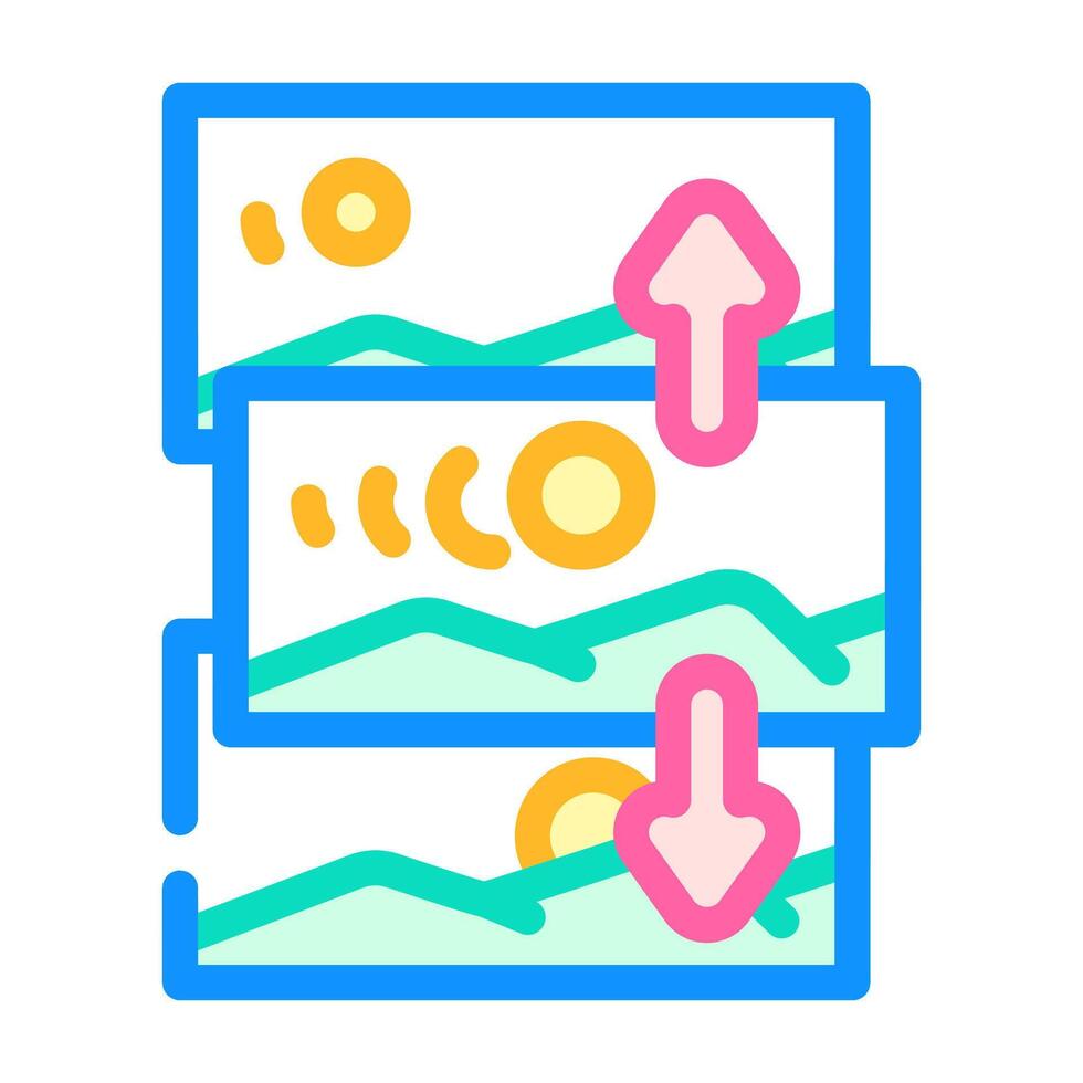 Parallax Scrolling Ux Ui Design Color Icon Vector Illustration 41500690