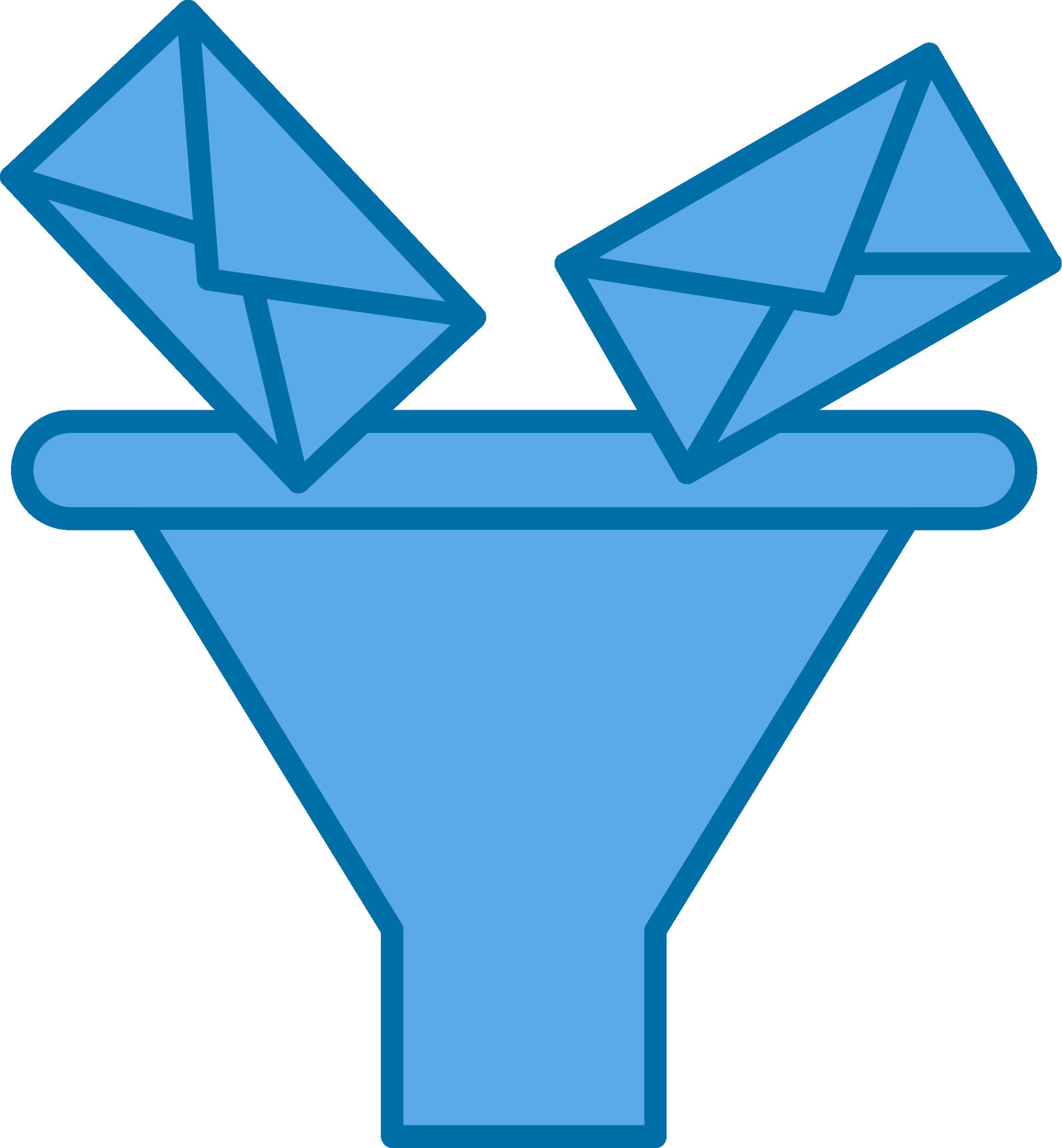 Message Filtering Filled Blue Icon 42177153 Vector Art At Vecteezy