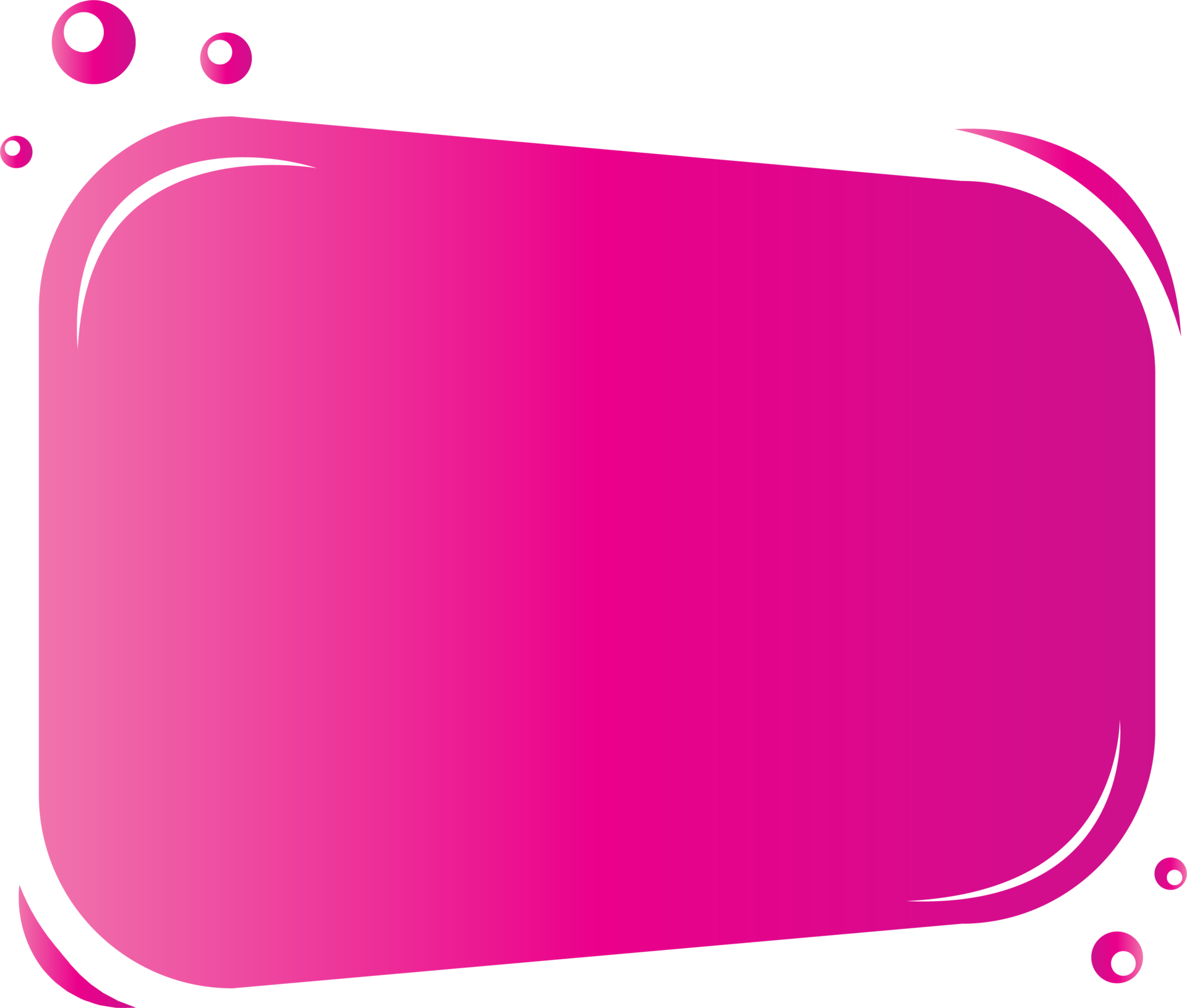 Bubble Speech Border Frame Gradiant Design For Decoration Or Hightlight